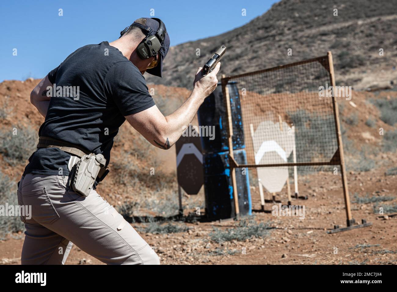 U.S. Marine Corps Gunnery Sgt. Cody Waldroup, a competitor with the ...