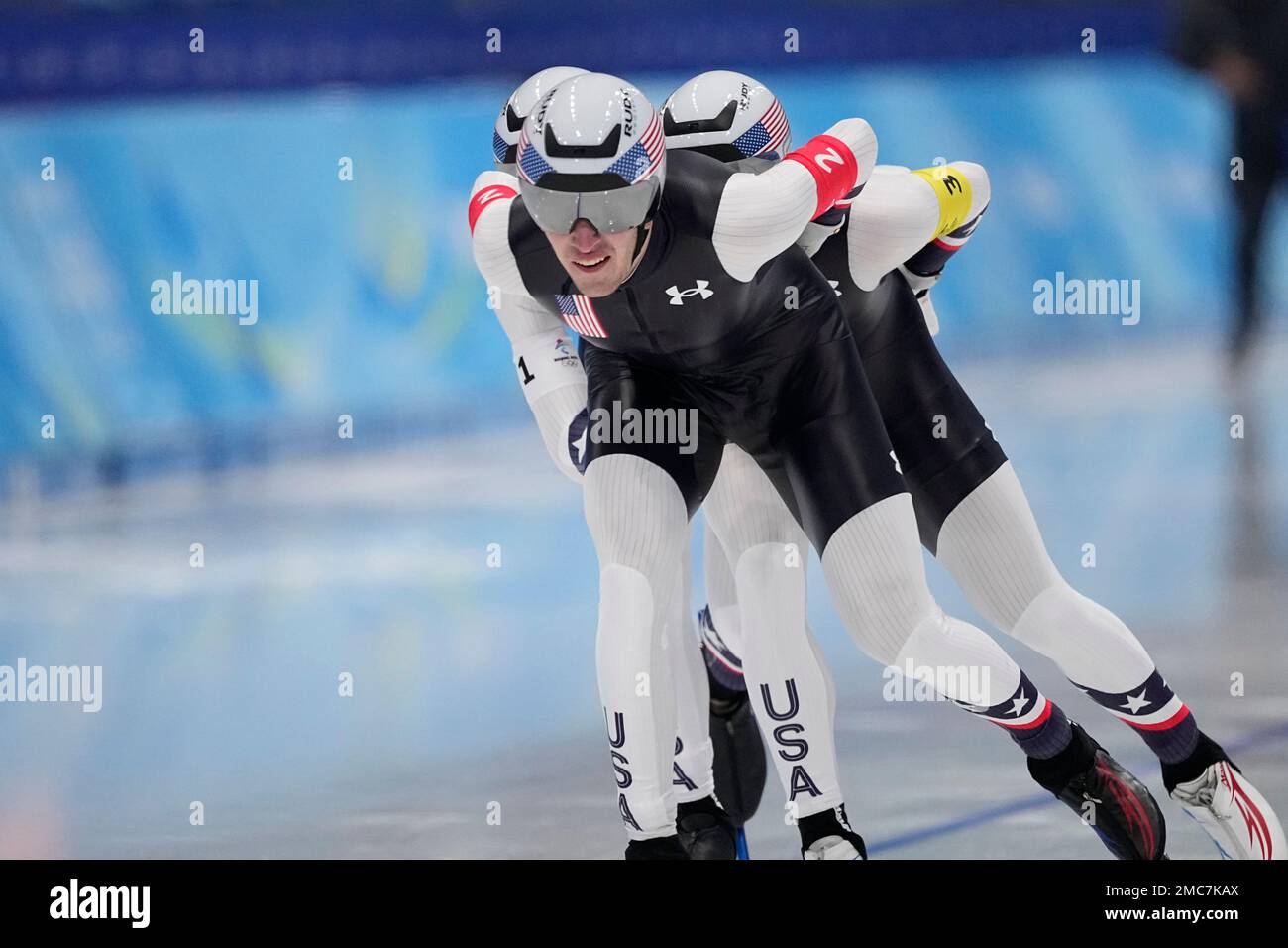 Team United States, led by Casey Dawson, with Emery Lehman center and ...