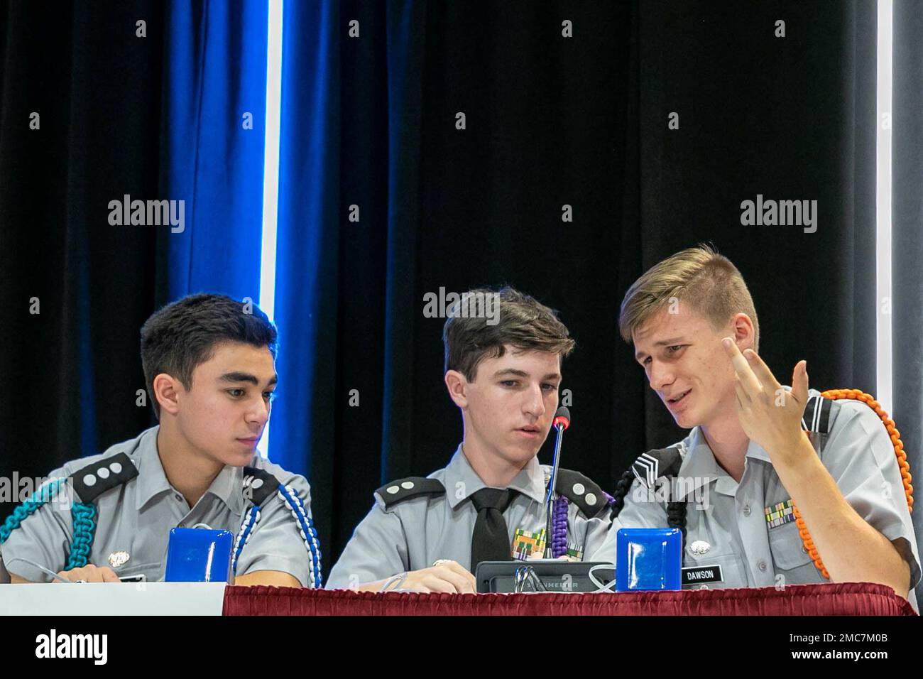 (From left to right) Lake Braddock Secondary School Army JROTC Cadets ...
