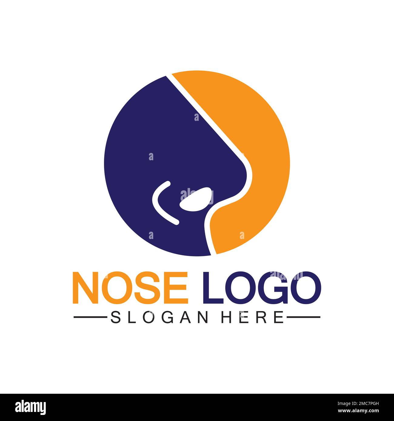 Nose logo design vector template, Organs logo design concept, Icon ...