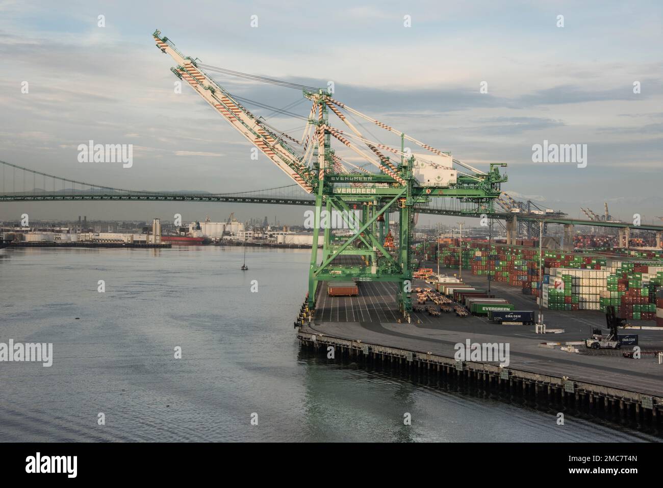 The busiest container port in North America, the Port of Los Angeles ...