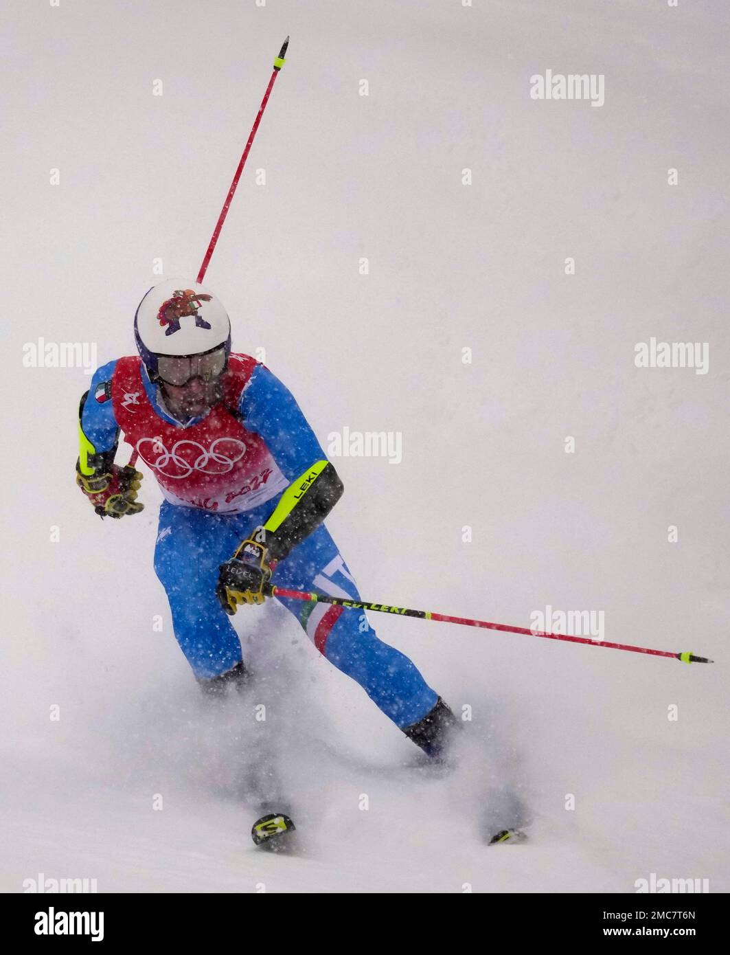 Luca De Aliprandini, of Italy finishing the first run of the men's ...
