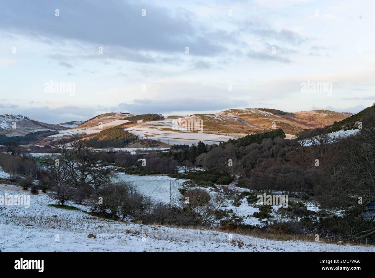 Winter in the cheviot hills, Northumberland, UK Stock Photo - Alamy