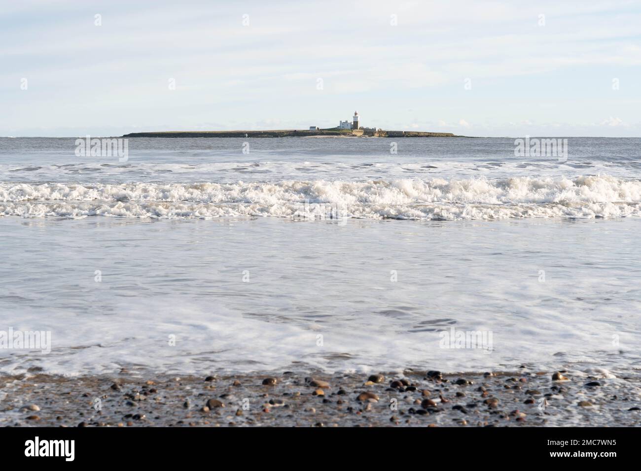 Coquet island lighthouse, Amble, Northumberland, UK Stock Photo - Alamy
