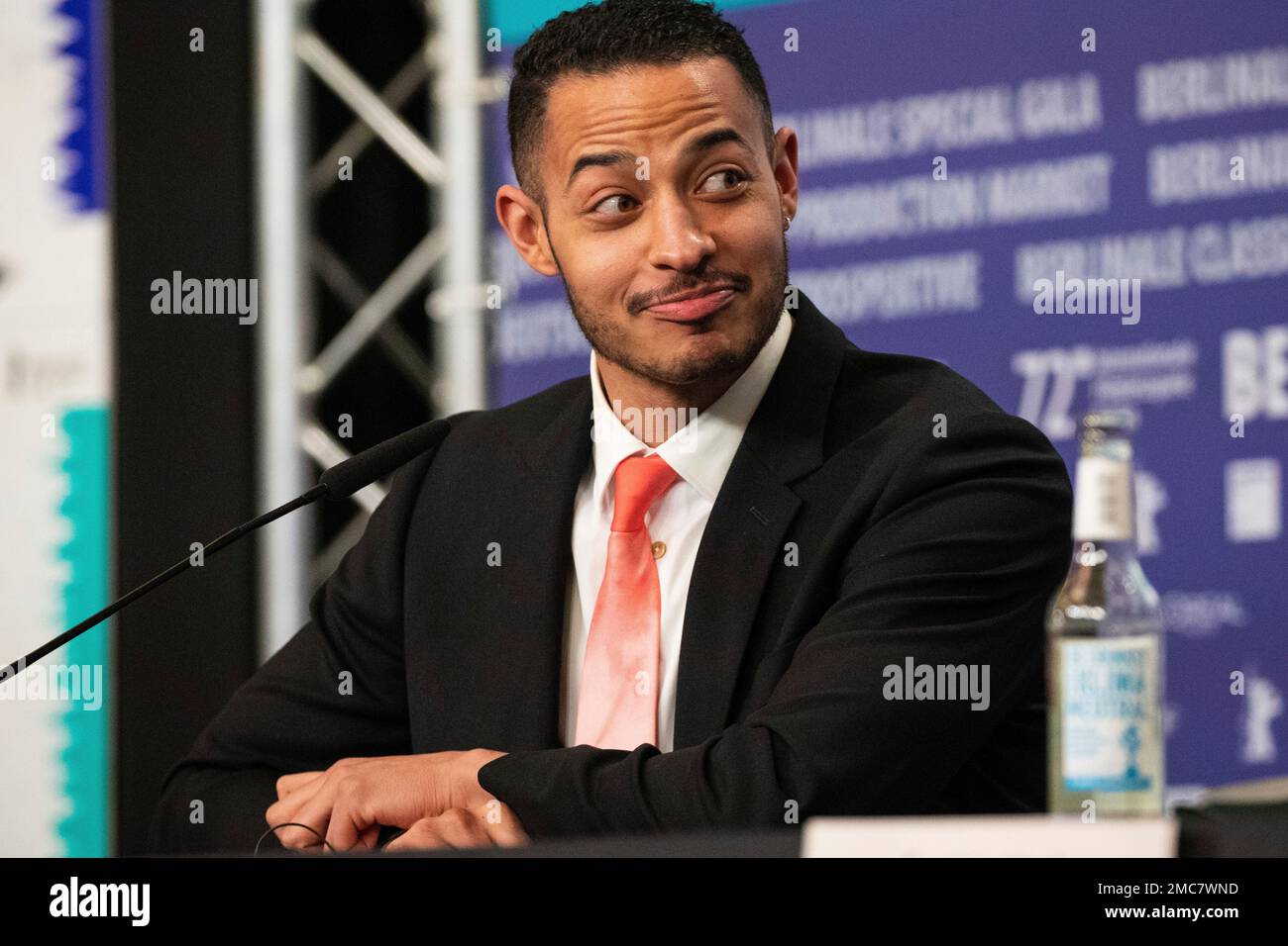 Actor Daryl McCormack attends a news conference for the movie 'Good ...