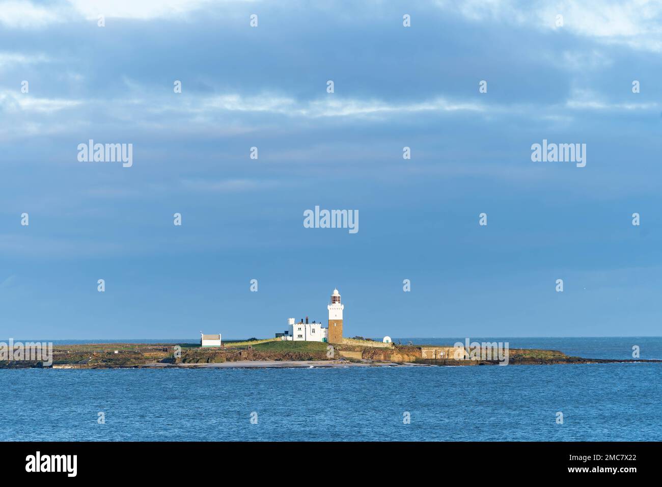 Coquet island lighthouse, Amble, Northumberland, UK Stock Photo - Alamy