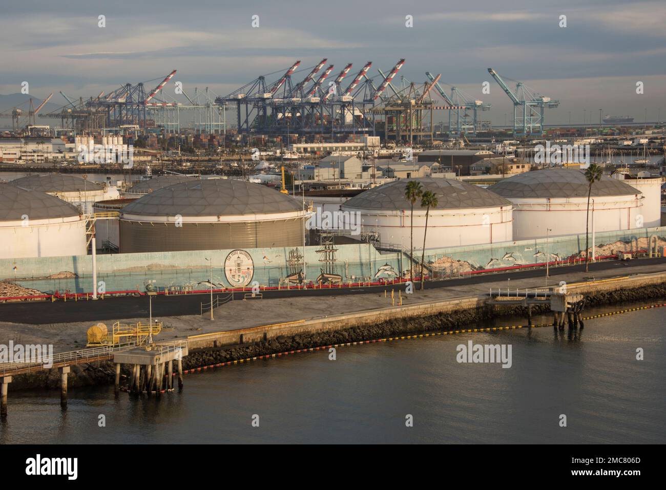 The busiest container port in North America, the Port of Los Angeles ...
