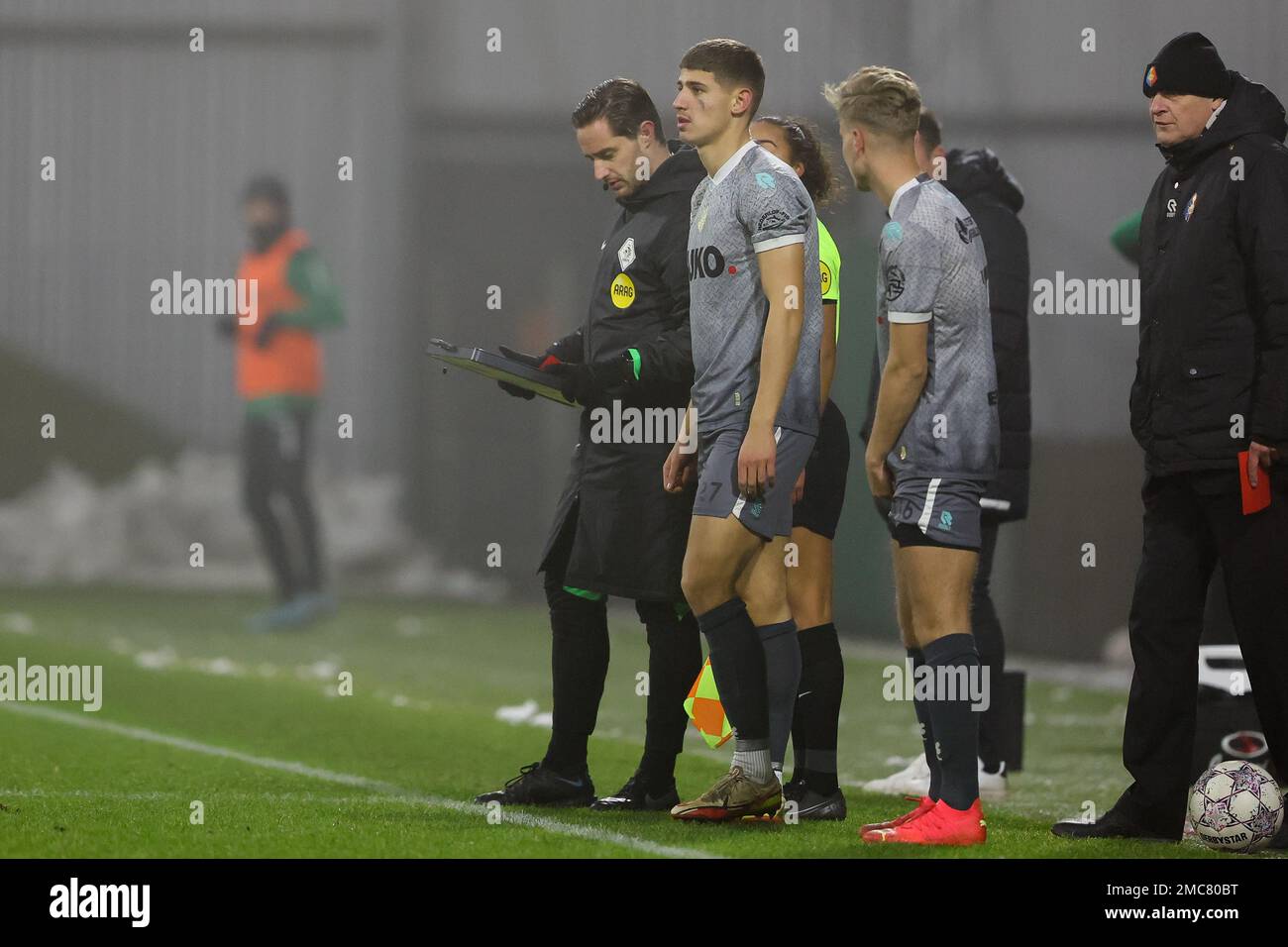 DORDRECHT, NETHERLANDS - JANUARY 21: Fourth official Haico Michielsen ...