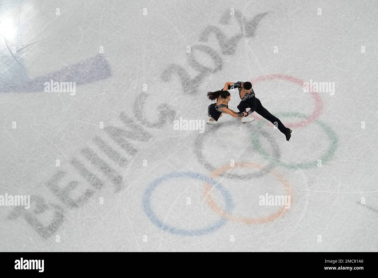 Lilah Fear and Lewis Gibson, of Britain, perform their routine in the ...