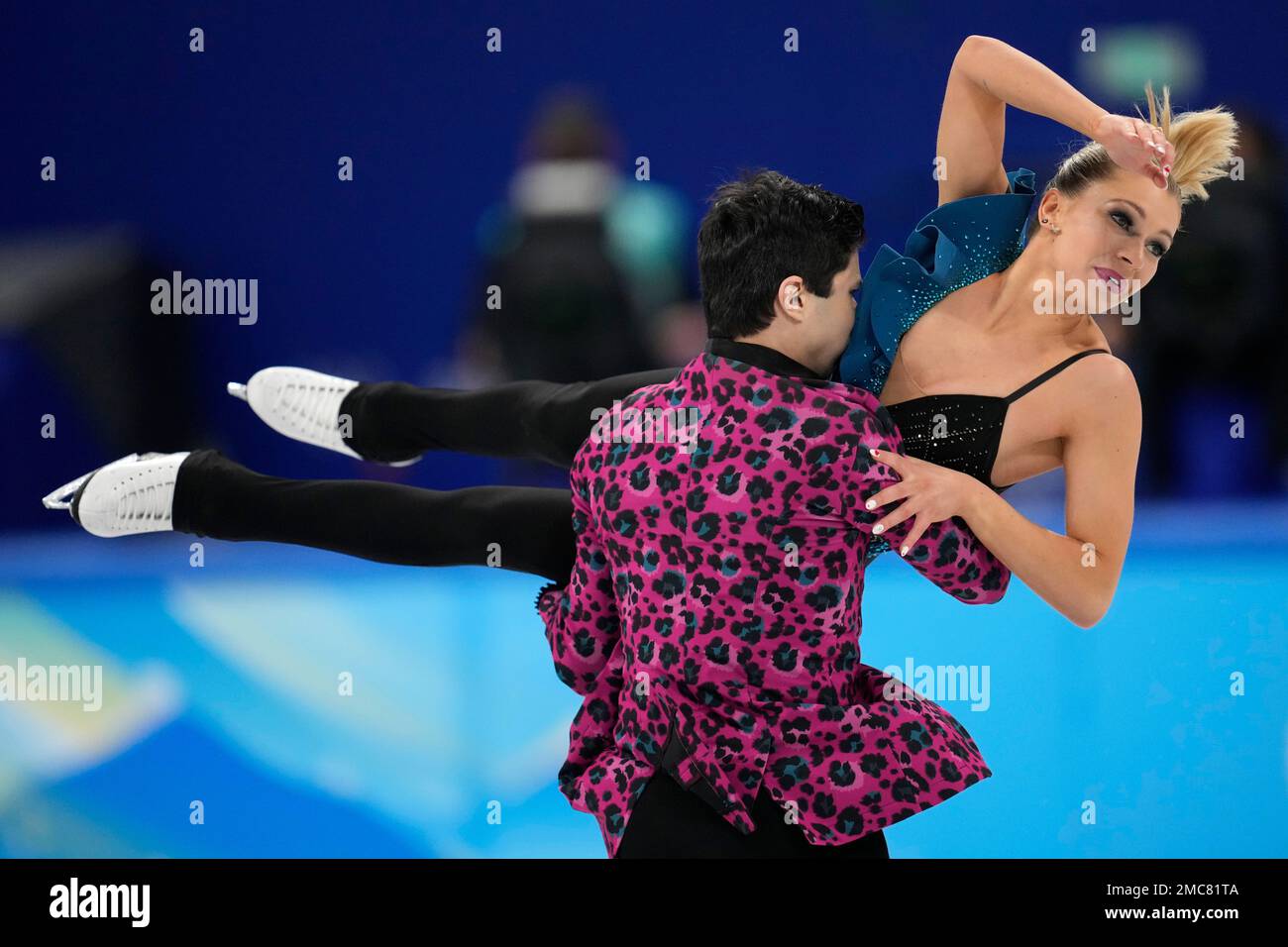 Marjorie Lajoie and Zachary Lagha, of Canada, perform their routine in ...