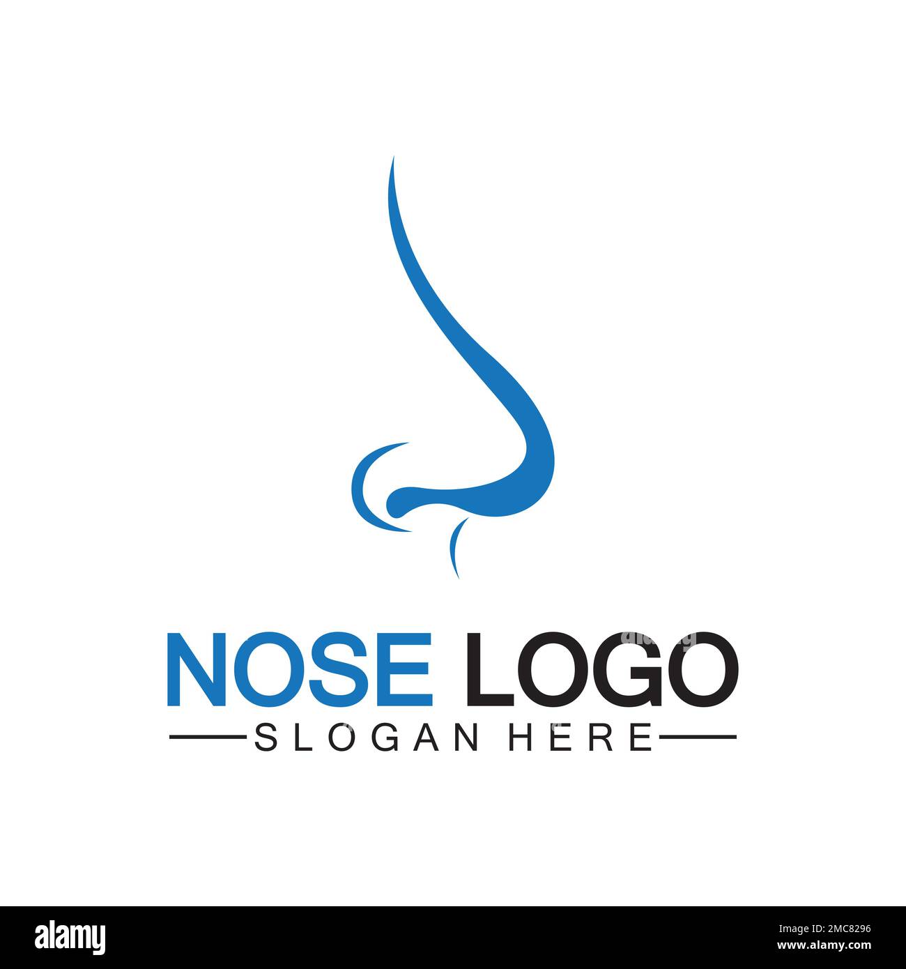 Nose logo design vector template, Organs logo design concept, Icon ...