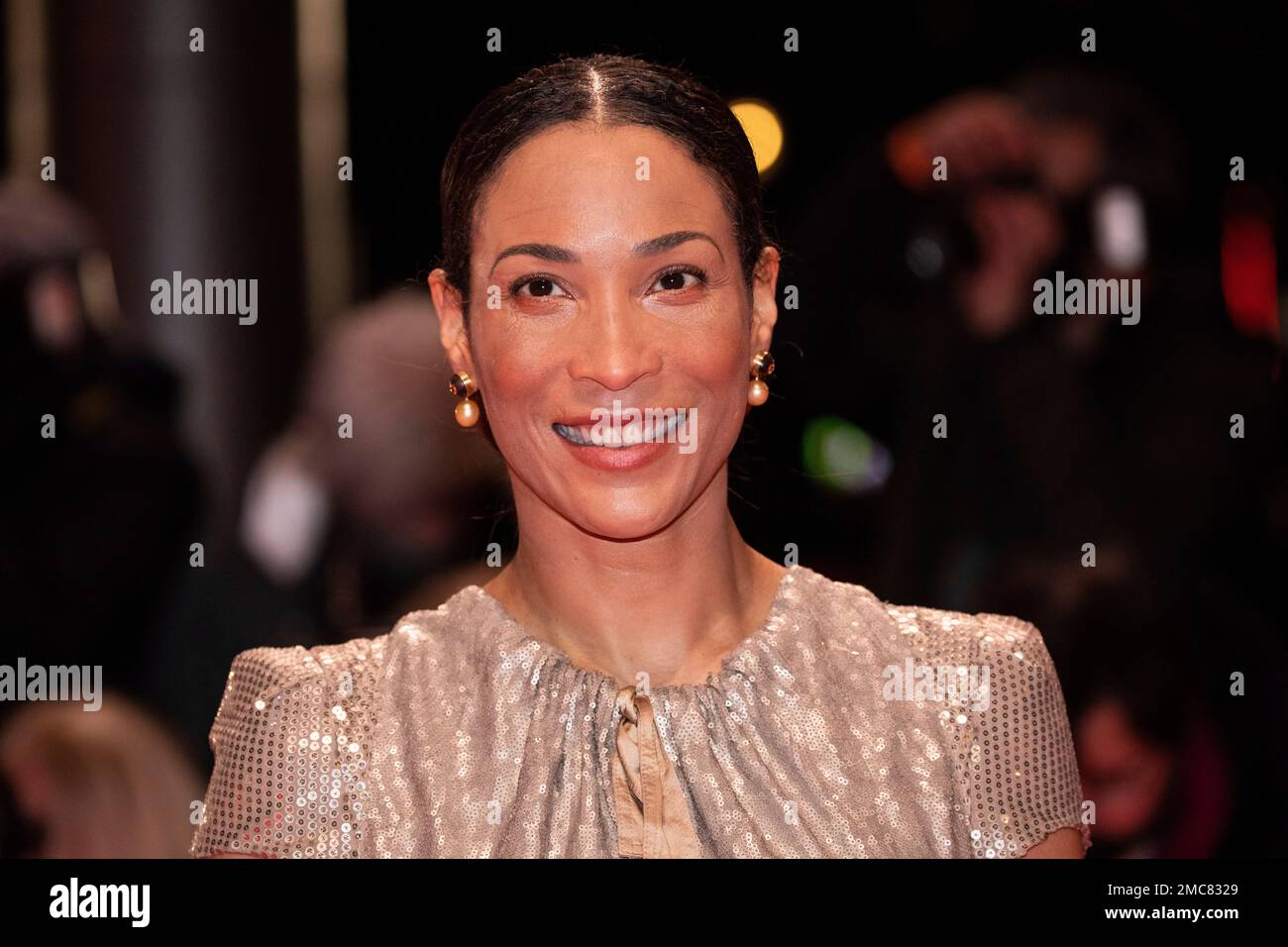 Annabelle Mandeng poses for photographers during the opening red carpet ...