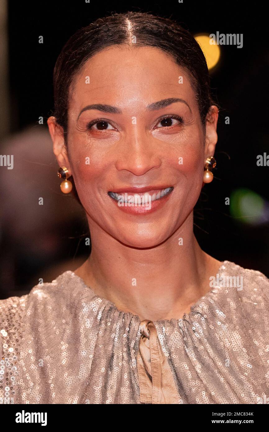 Annabelle Mandeng poses for photographers during the opening red carpet ...