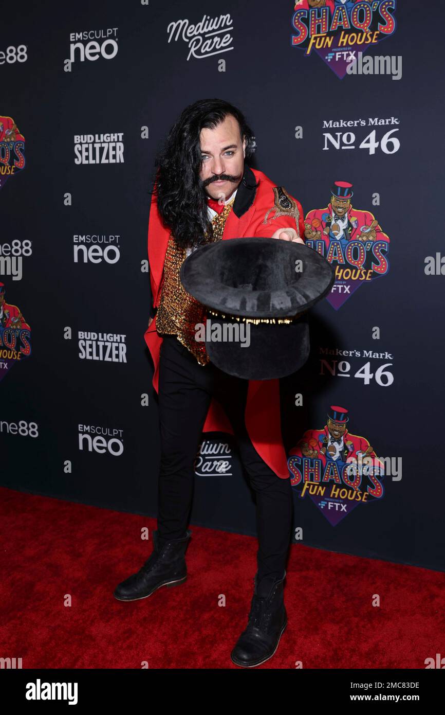 Sheldon Blake attends Shaq's Fun House on Friday, Feb. 11, 2022, at the ...