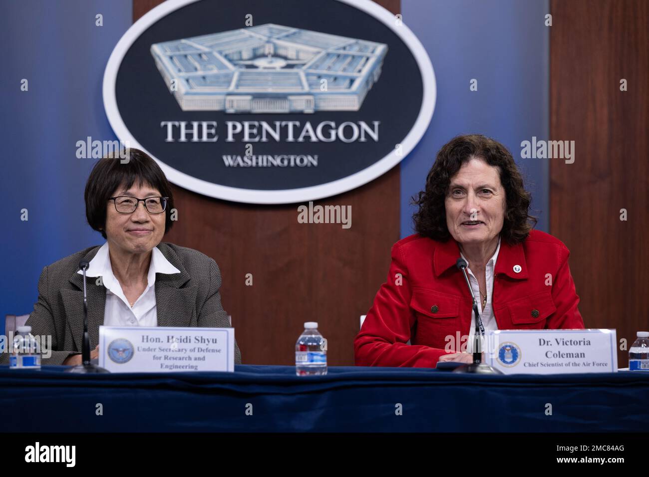 Under Secretary of Defense for Research and Engineering Heidi Shyu and ...