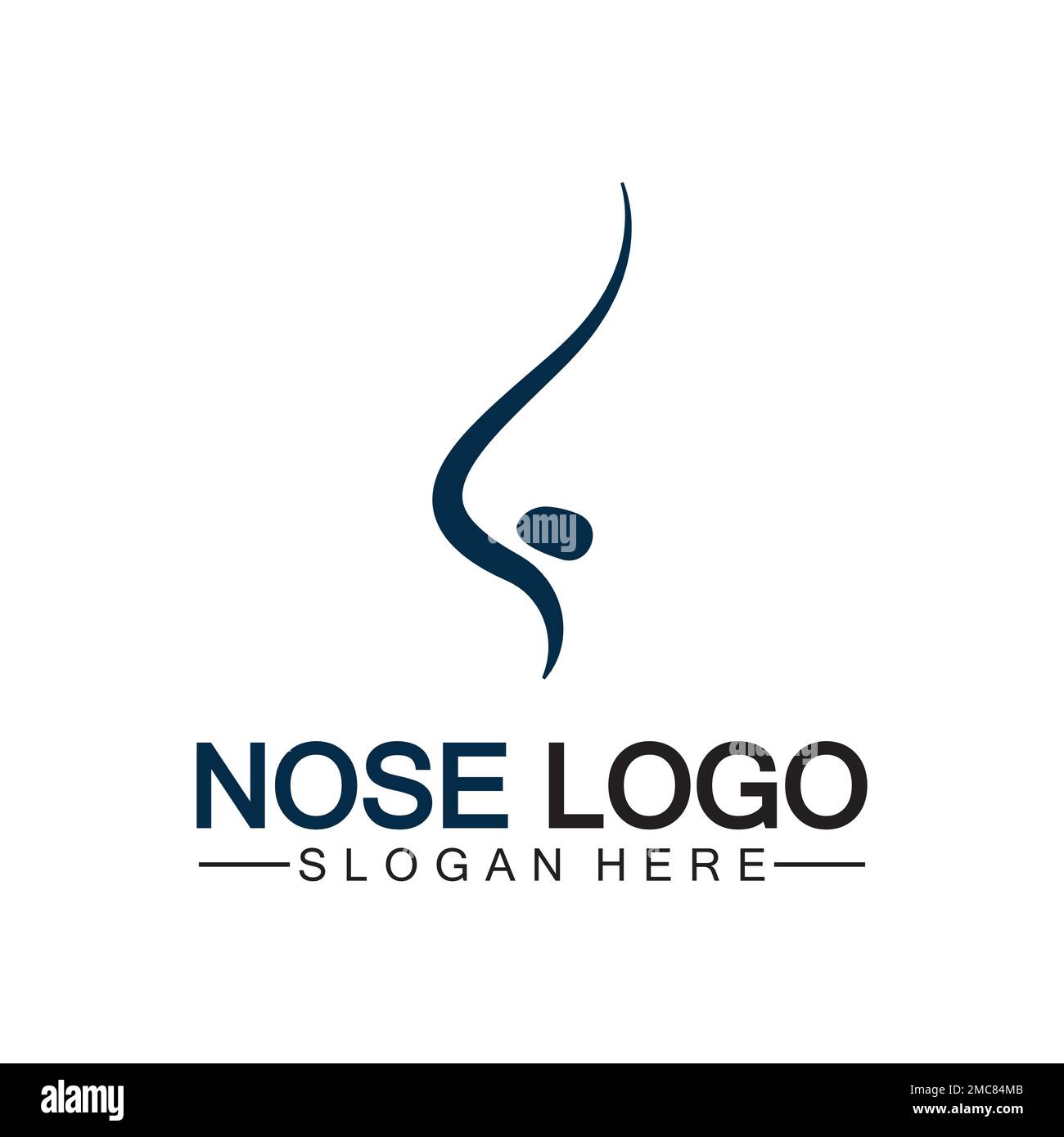 Nose Logo Design Vector Template Organs Logo Design Concept Icon Symbol Stock Vector Image