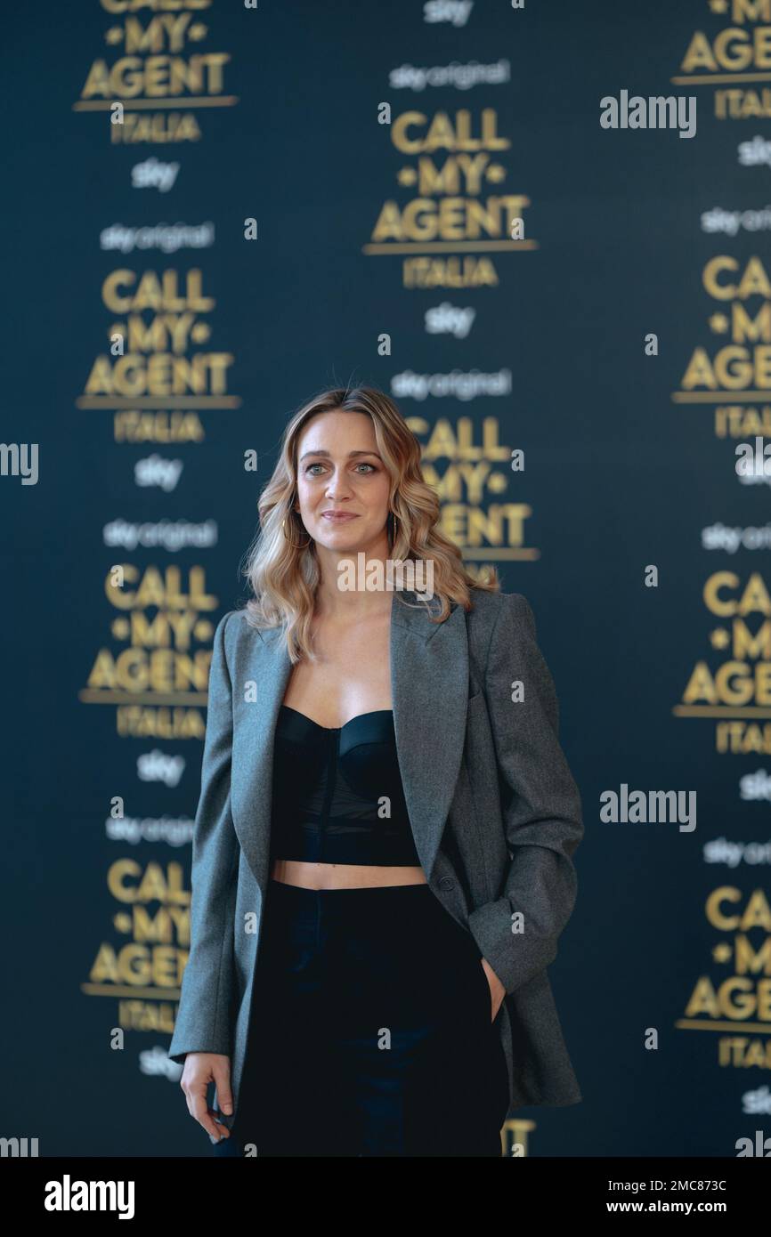 Actress Sara Drago attends ''Call my Agent'' photocall at the Space ...