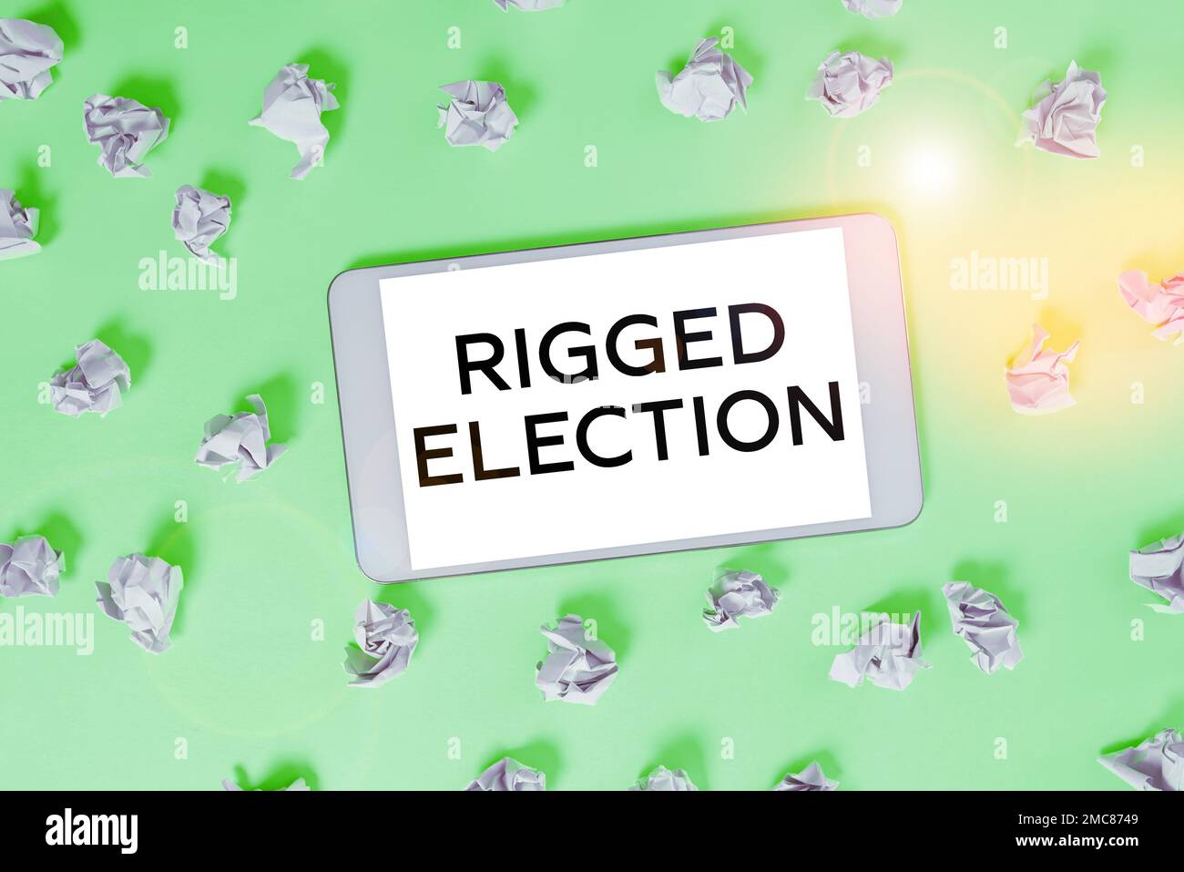 Text showing inspiration Rigged Election. Internet Concept Manage ...