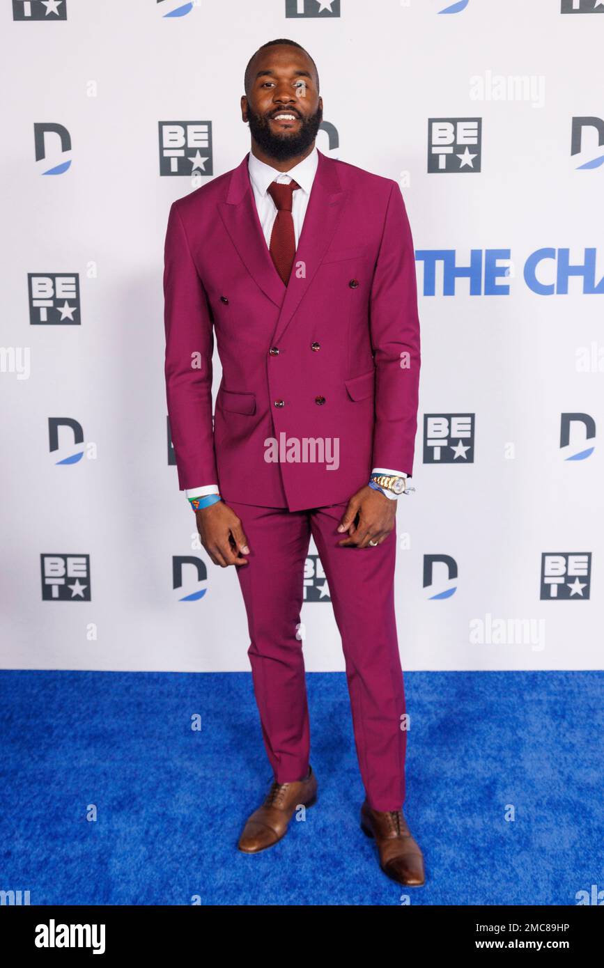 Darius Leonard attends the Chairman's Party following the NFL Honors ...