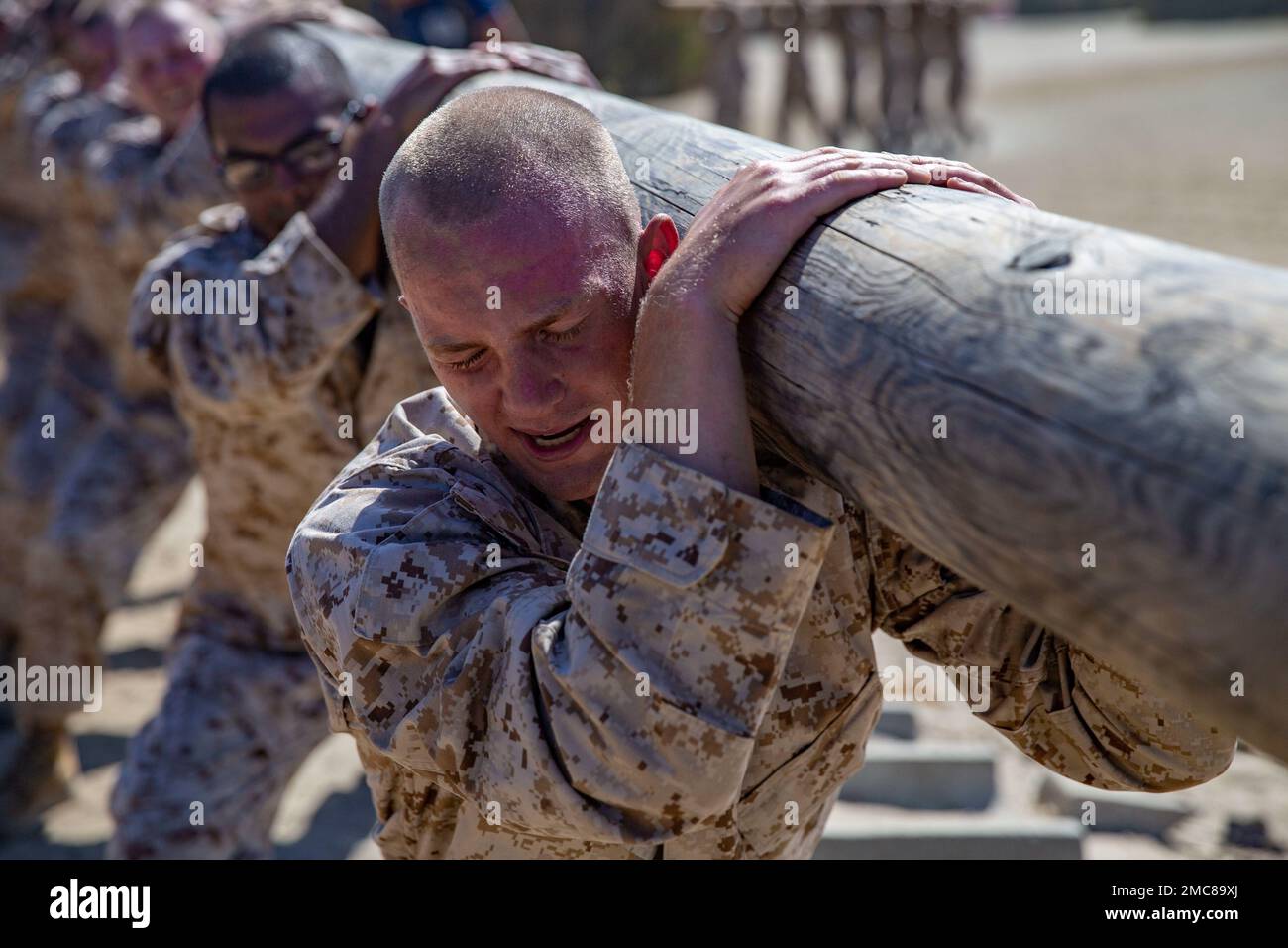 U.S. Marine Corps Recruit Nathaniel Byington with Mike Company, 3rd ...
