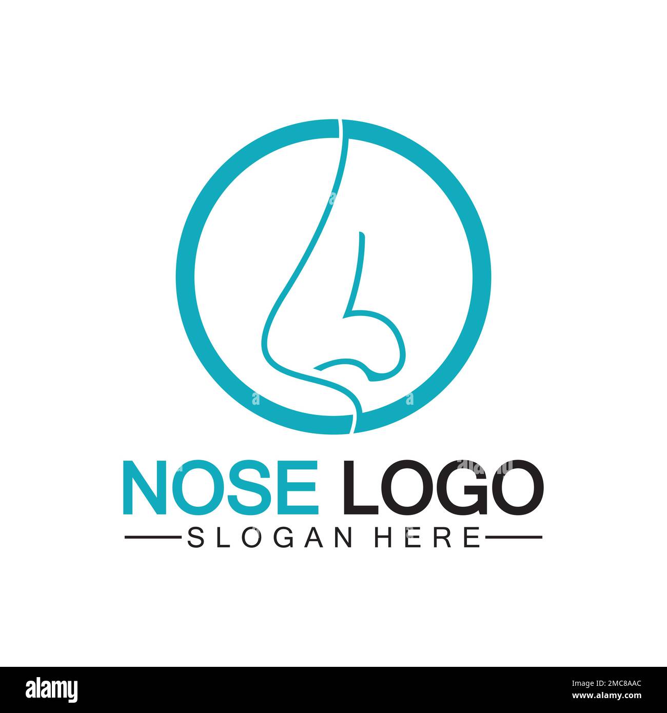 Nose logo design vector template, Organs logo design concept, Icon ...