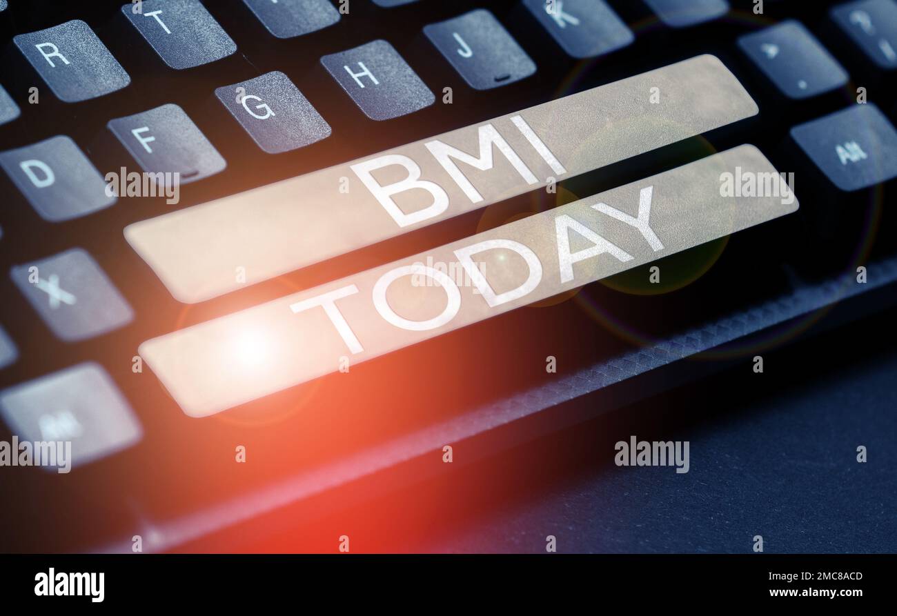 Conceptual display Bmi. Word for Method of estimating body fat levels ...