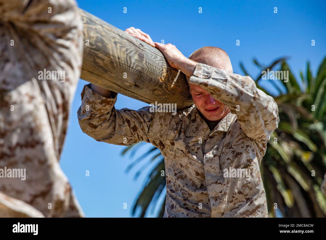 U.S. Marine Corps Recruit Colby Crevelt with Mike Company, 3rd Recruit ...