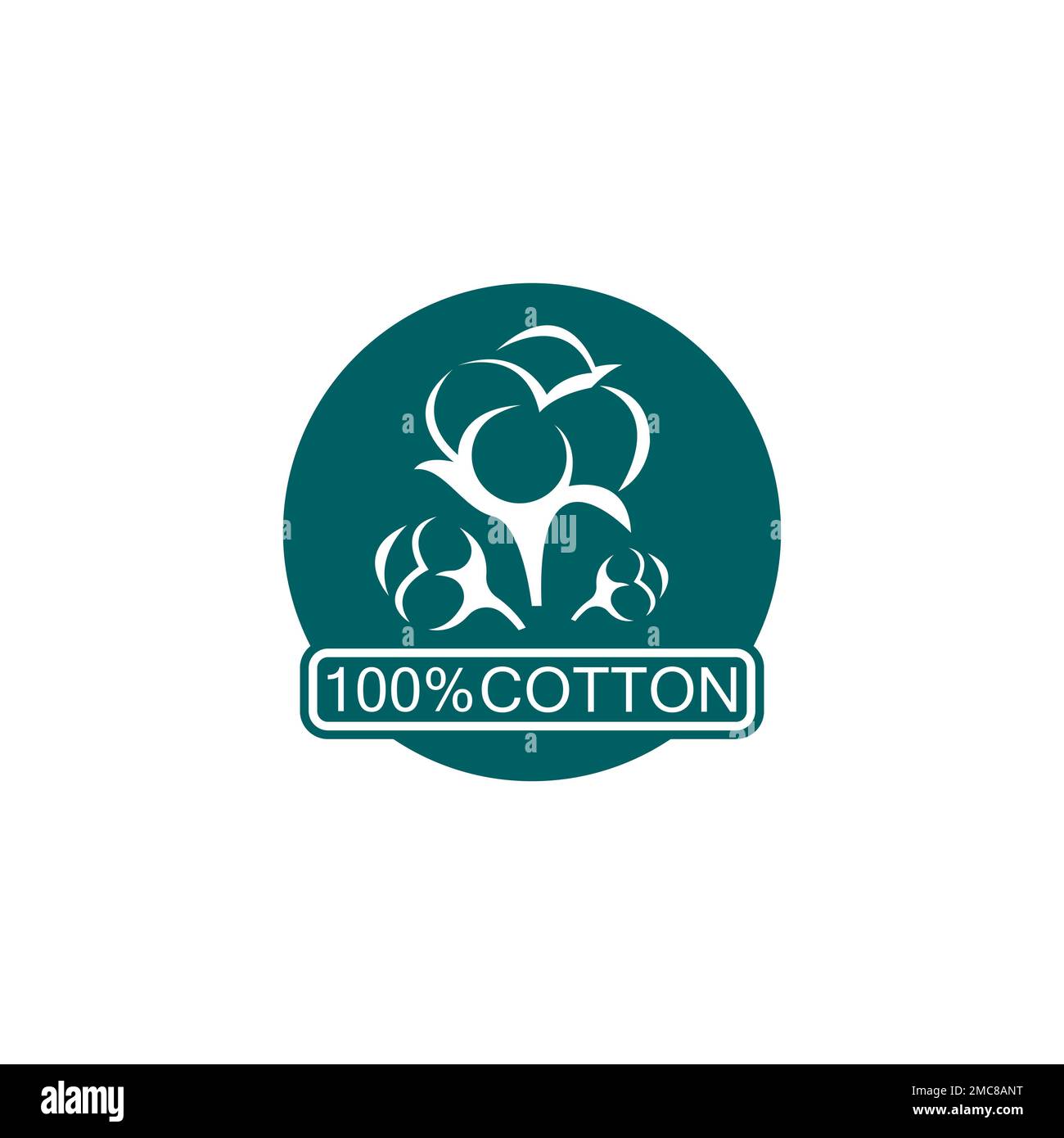 100% cotton icon.Natural organic cotton, pure cotton vector labels.logo ...