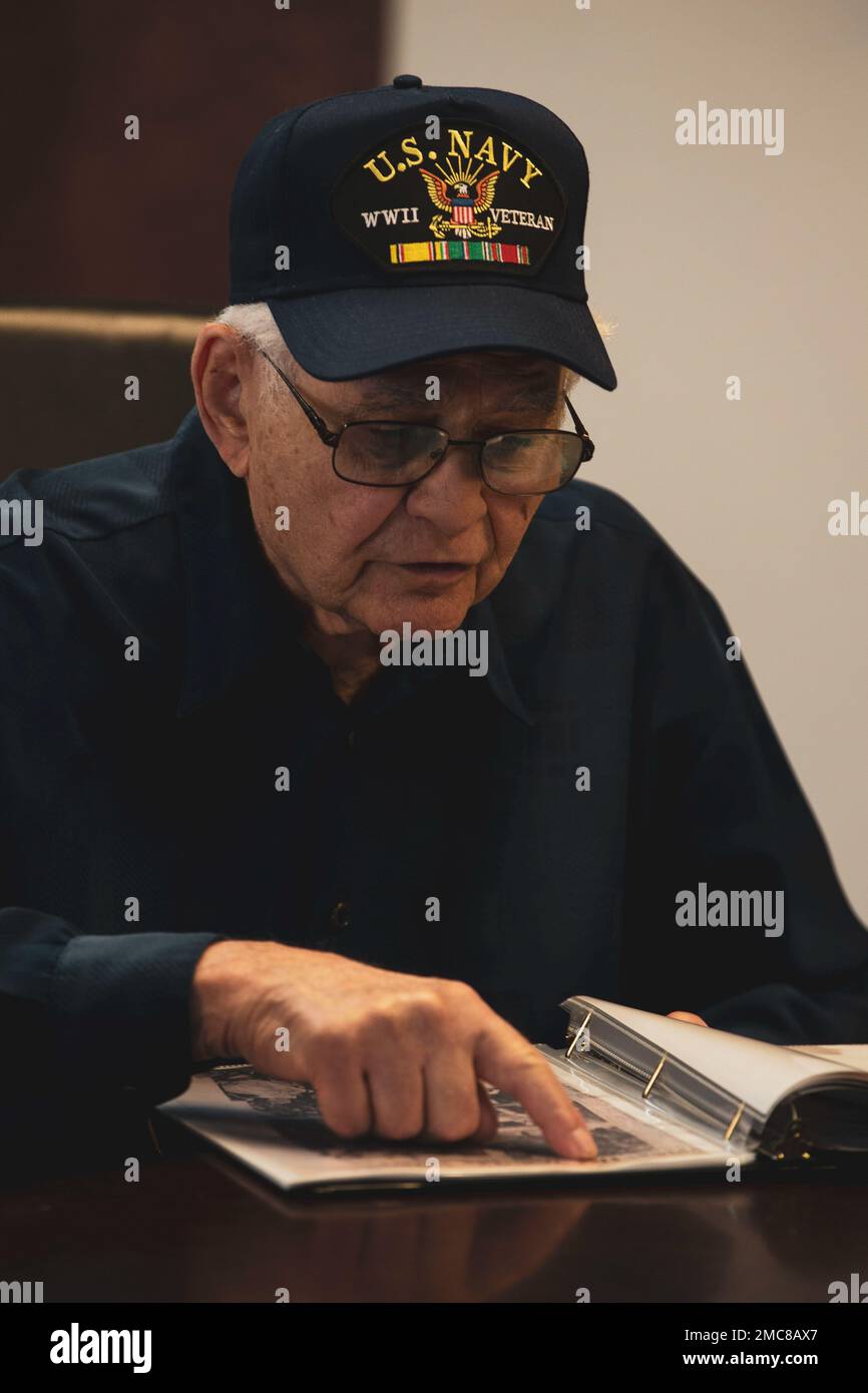 Jerry Ackerman, a former U.S. Navy corpsman who served during World War ...