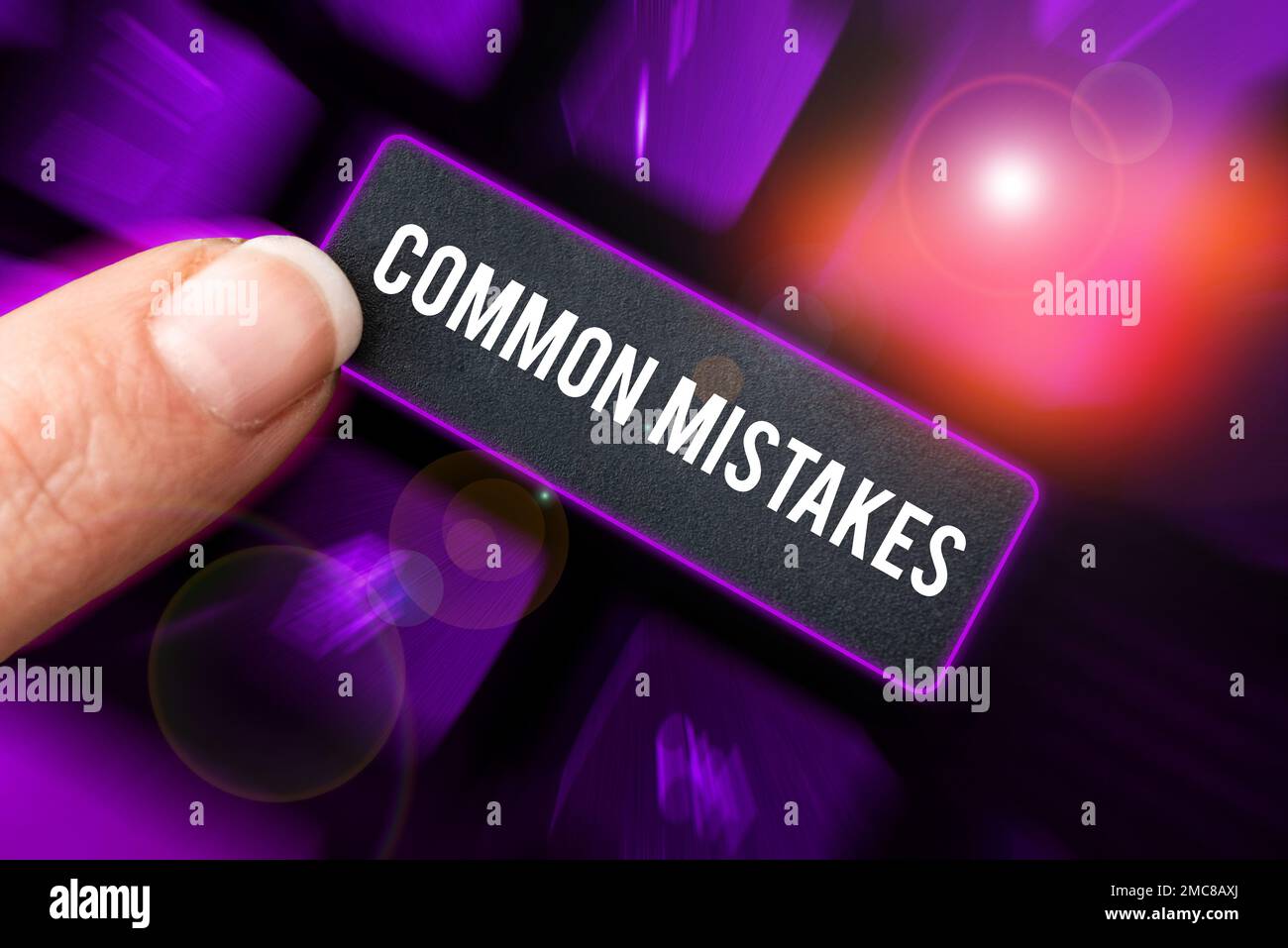 Inspiration showing sign Common Mistakes. Business idea actions that ...