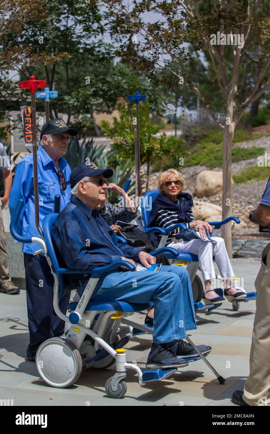 Jack Gutman, left, and Jerry Ackerman, former U.S. Navy corpsmen who ...
