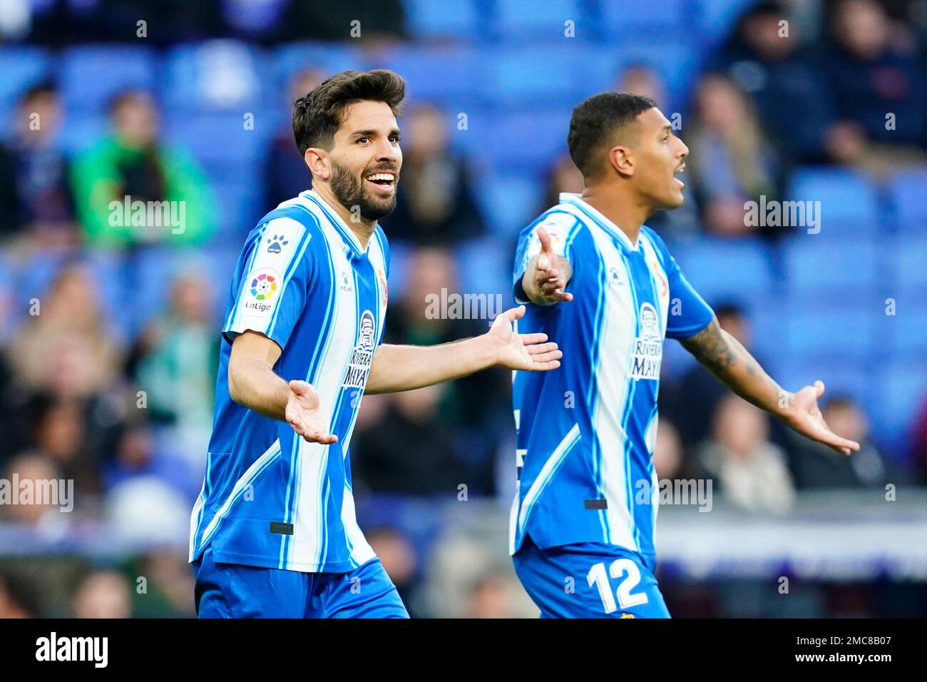 Leandro Cabrera of RCD Espanyol during the La Liga match between RCD ...