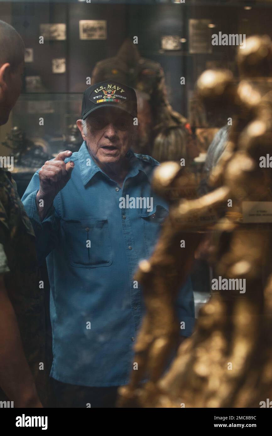 Jack Gutman, a former U.S. Navy corpsman who served during World War II ...