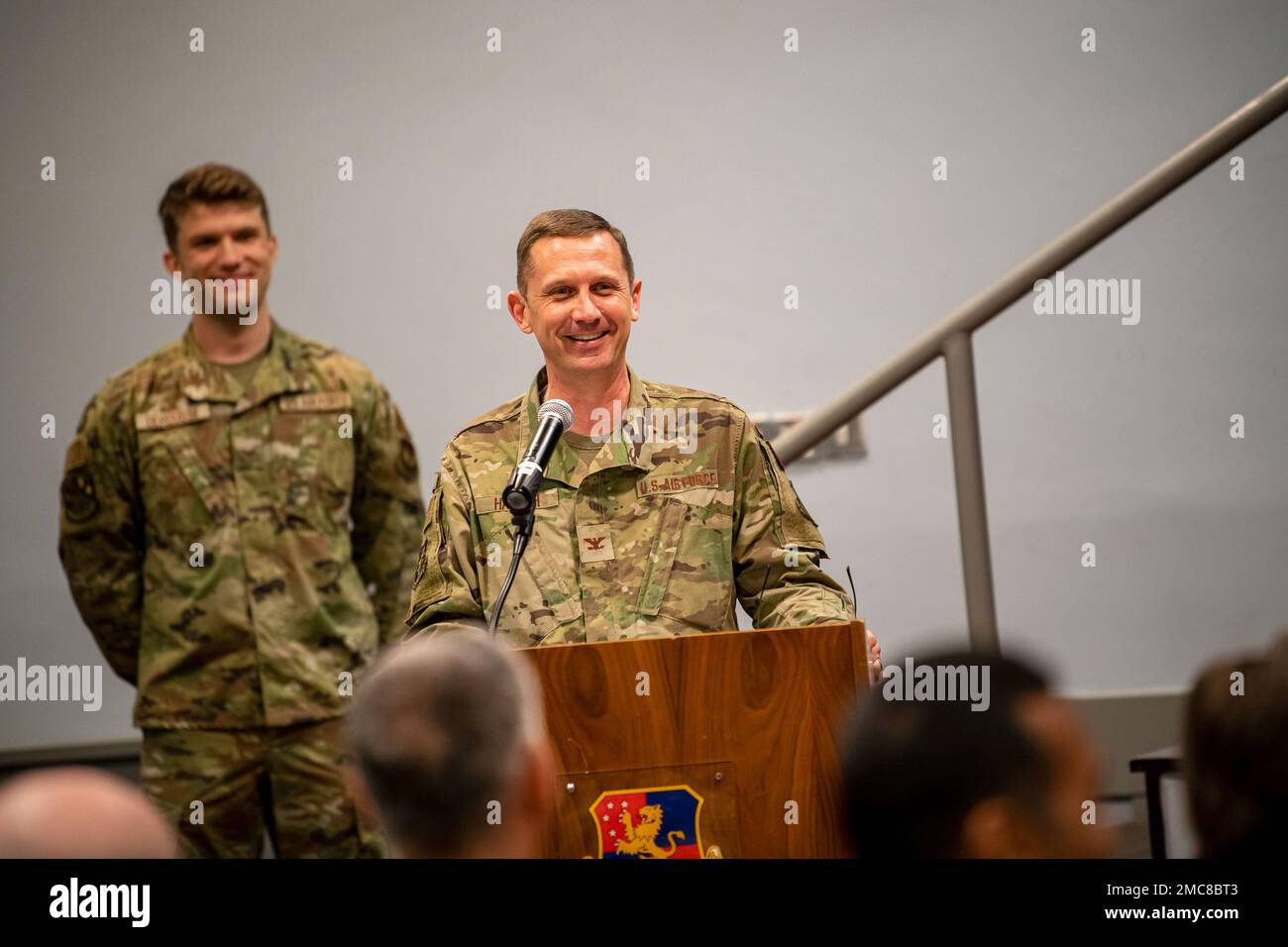 U.S. Air Force Col. Jon T. Hannah, 422d Air Base Group commander ...