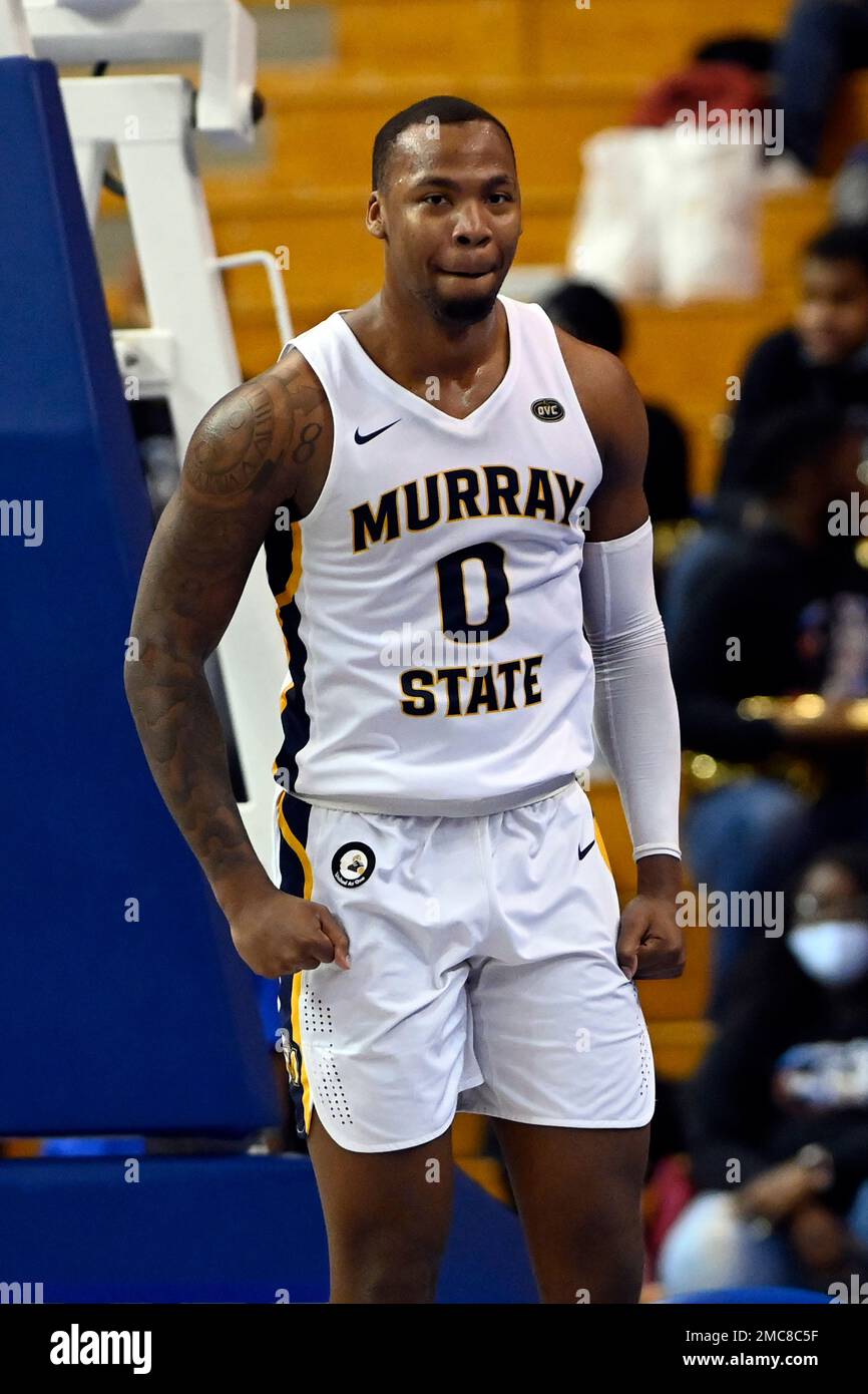 Murray State forward K.J. Williams (0) plays against Tennessee State ...