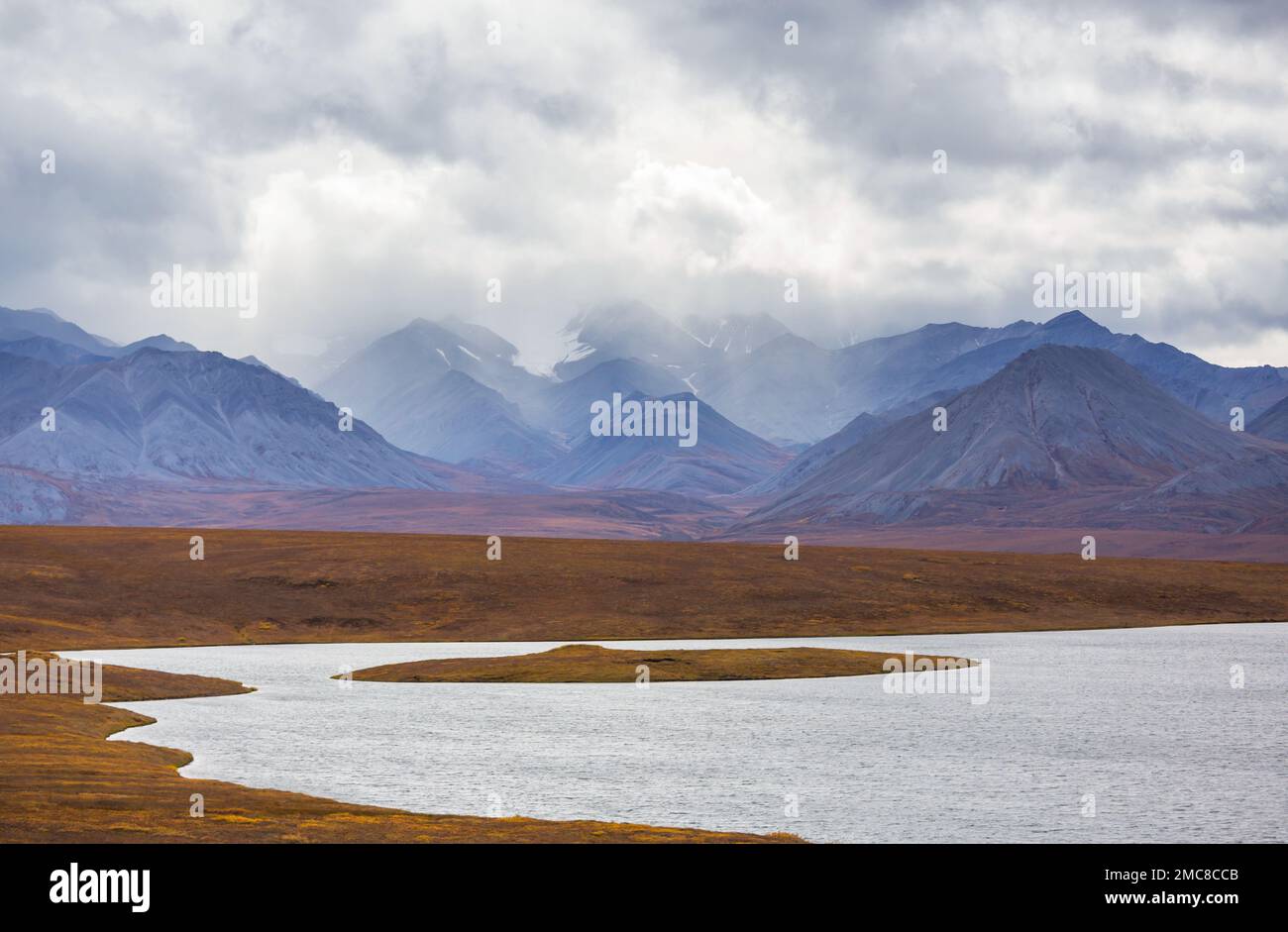 Tundra landscapes above Arctic circle Stock Photo - Alamy