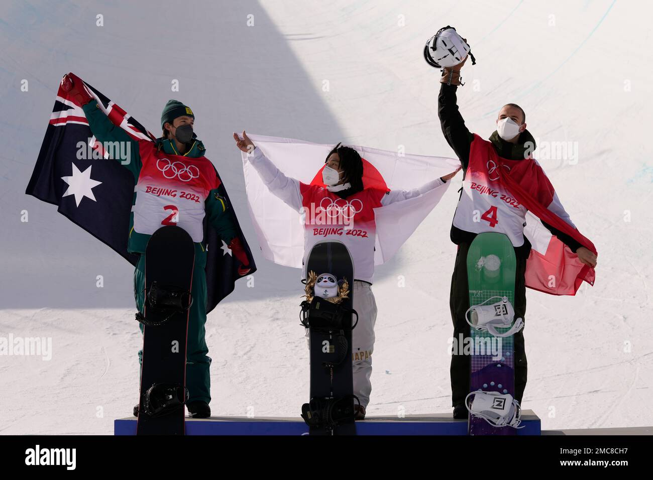 From left silver medal winner Australia's Scotty James, gold medal ...