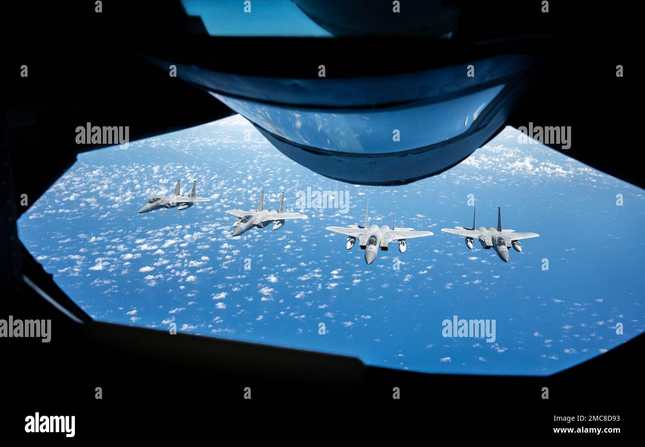 U.S. Air Force F-15 Eagles assigned to Louisiana Air National Guard's ...