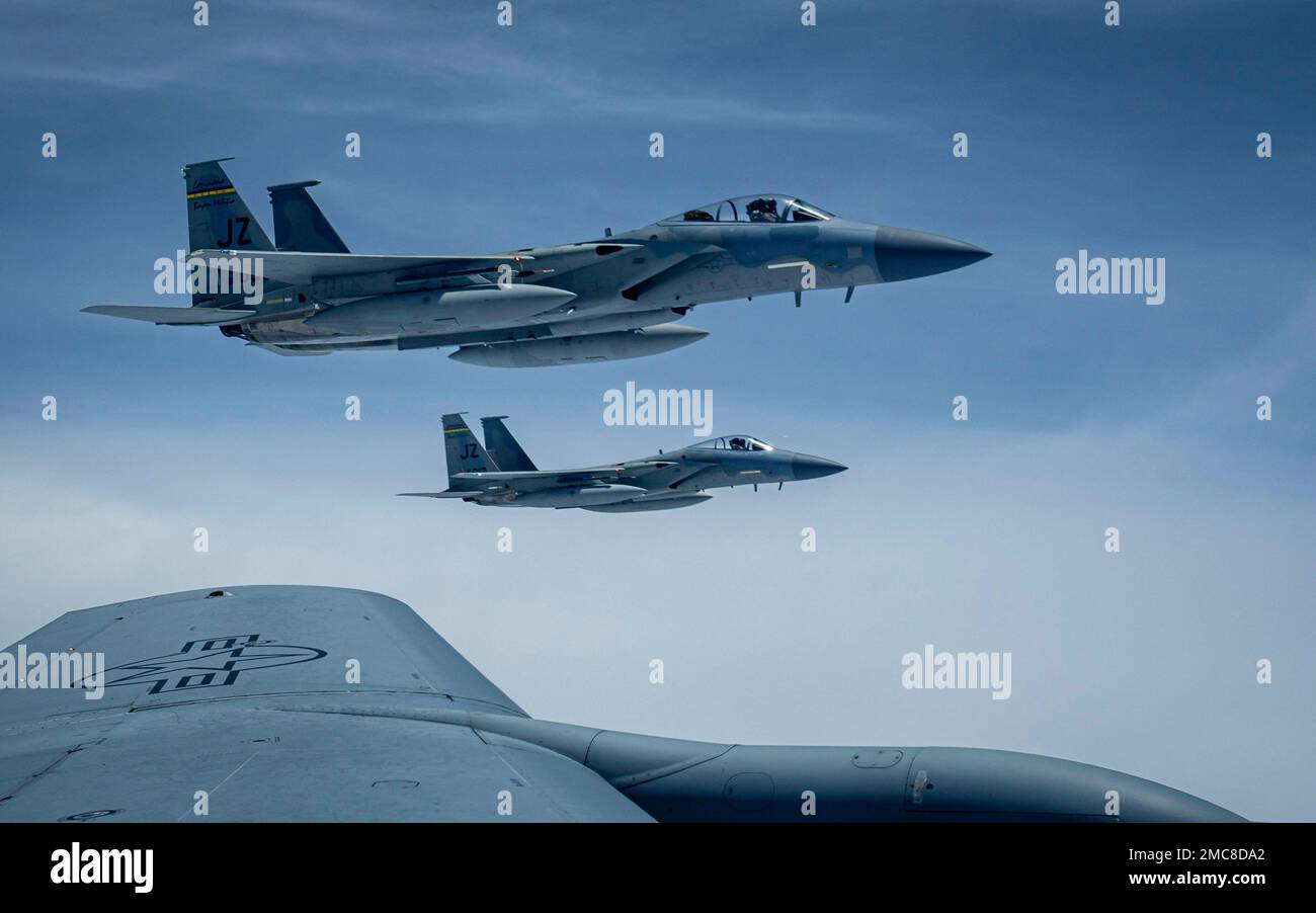U.S. Air Force F-15 Eagles assigned to Louisiana Air National Guard's ...