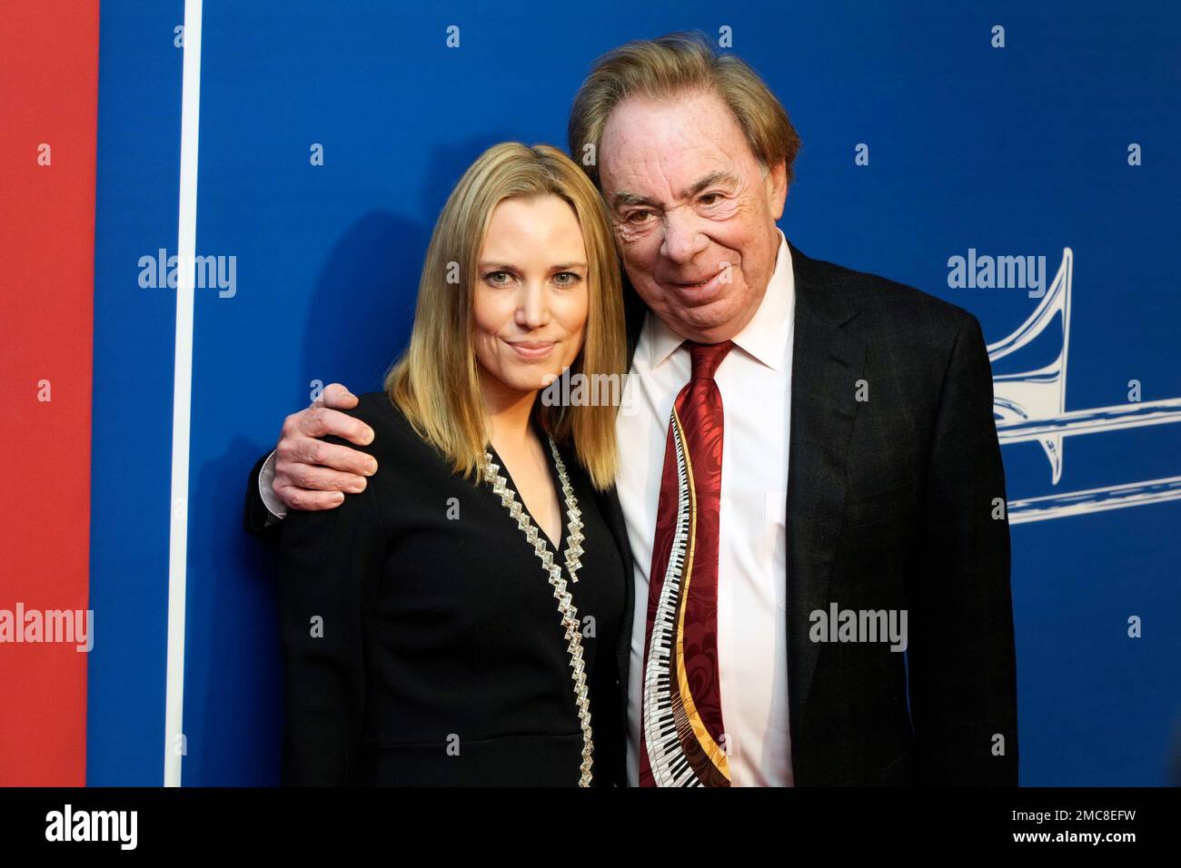 Imogen Lloyd Webber and Andrew Lloyd Webber attend "The Music Man" Broadway opening night at the ...