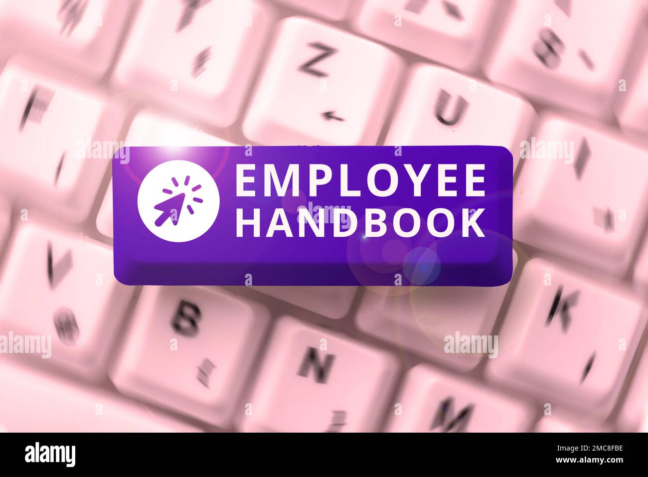 Conceptual caption Employee Handbook. Business showcase Document that ...