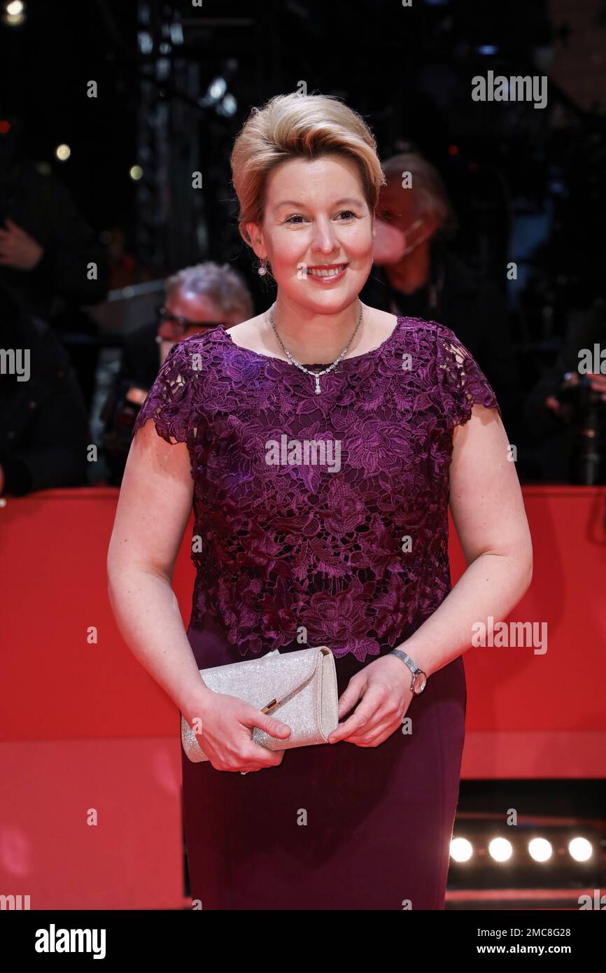 Berlin's Mayor Franziska Giffey poses for photographers during the ...