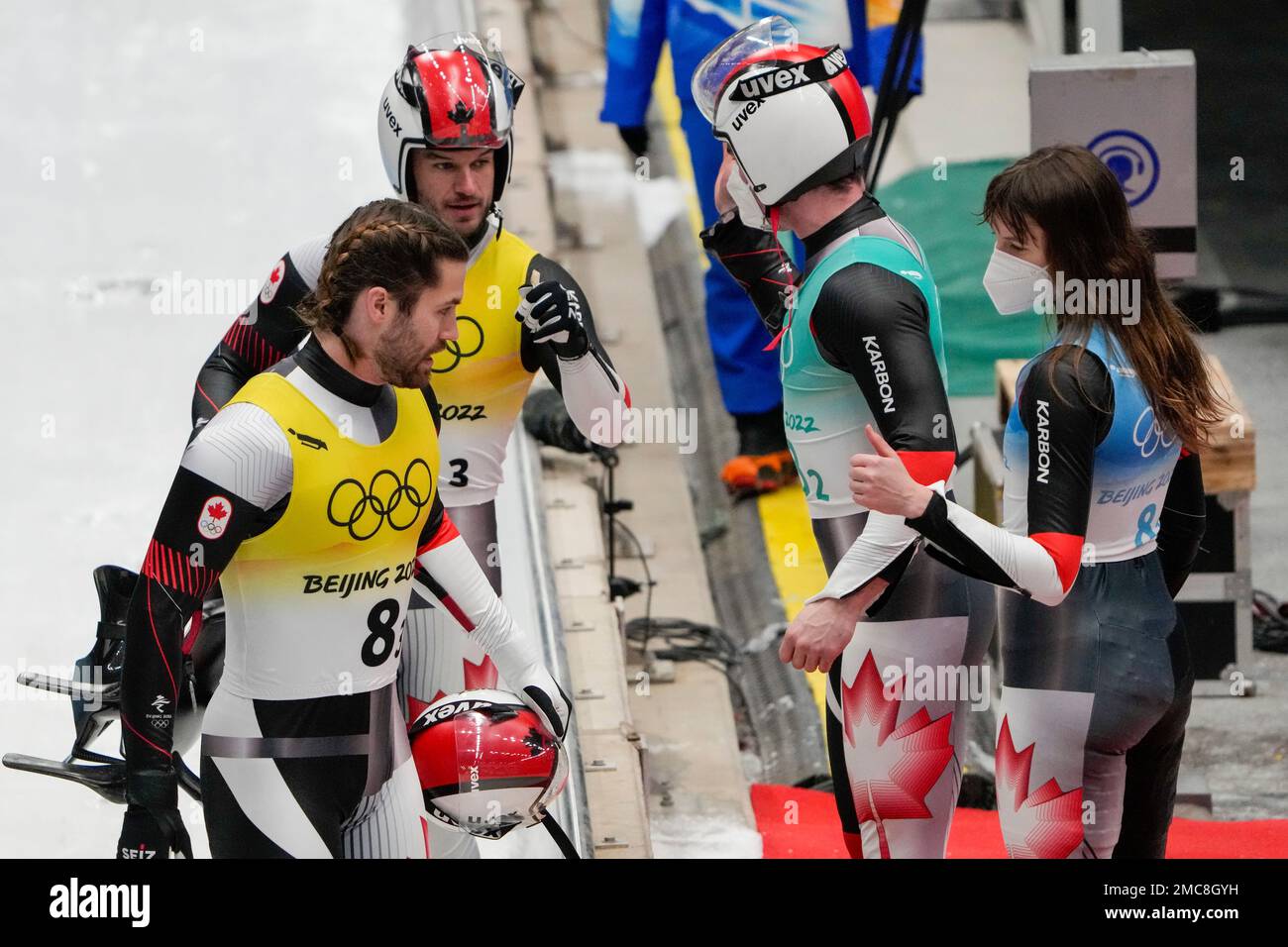 Trinity Ellis, Reid Watts, Tristan Walker and Justin Snith, of Canada ...