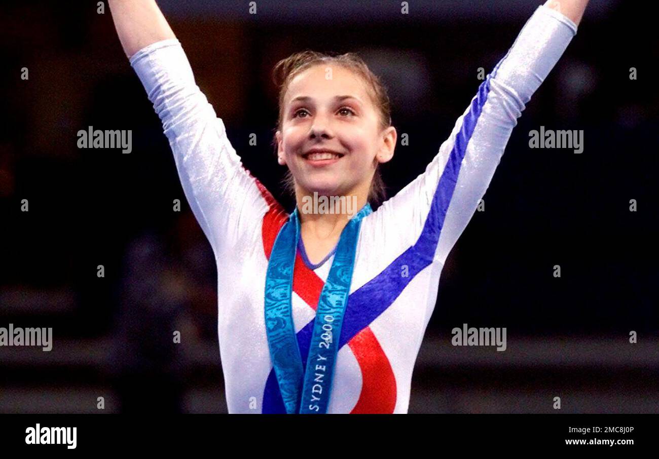 FILE - In this Thursday, Sept. 21, 2000 file photo, Andreea Raducan of ...