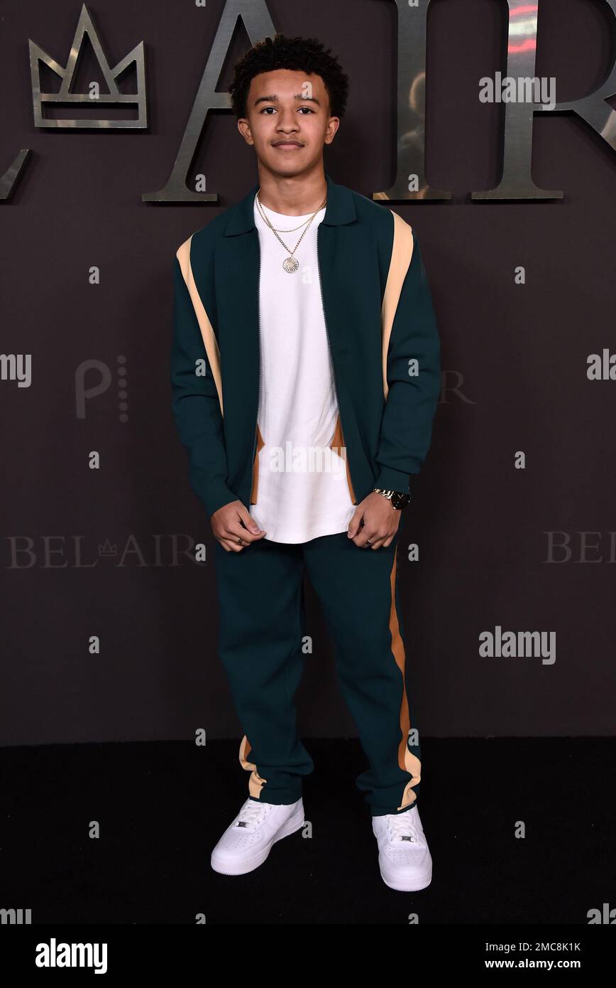 Cameron J. Wright arrives at the premiere of "Bel-Air" on Wednesday ...