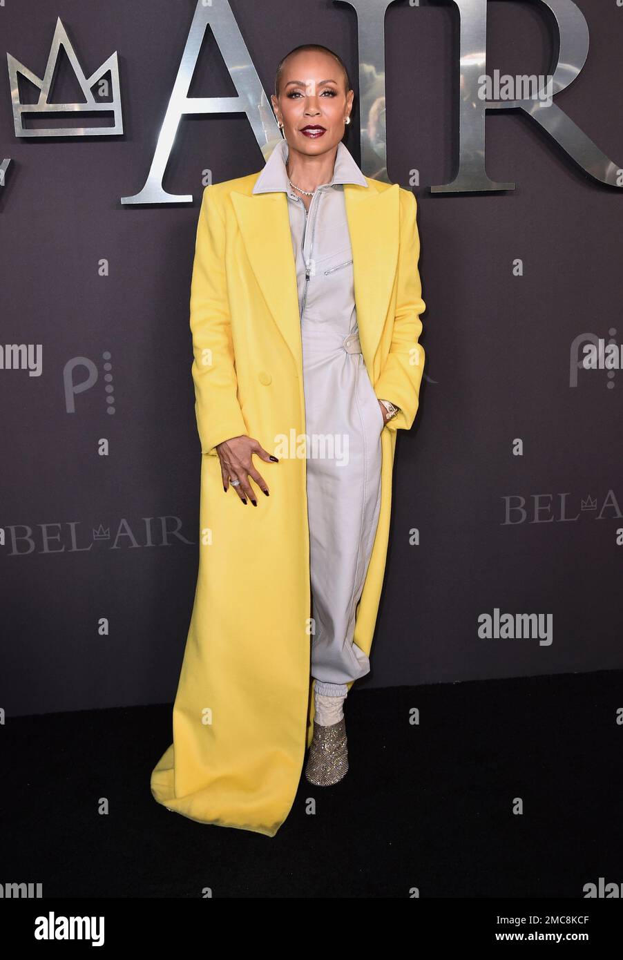 Jada Pinkett Smith arrives at the premiere of "Bel-Air" on Wednesday ...