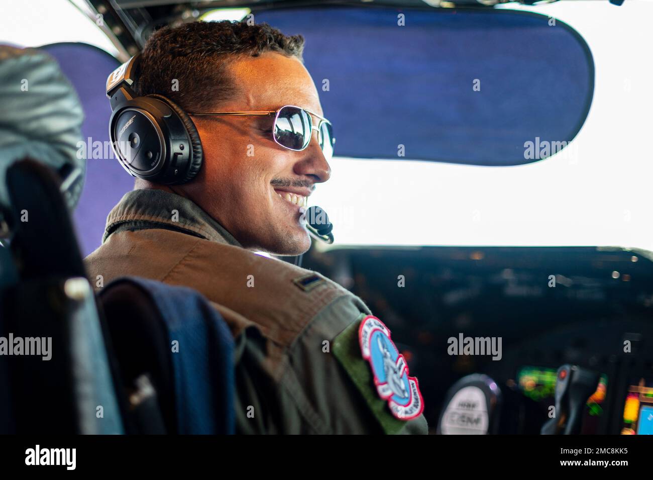 U.S. Air Force 1st Lt. Gavin Mccord, 22nd Airlift Squadron C-5M Super ...