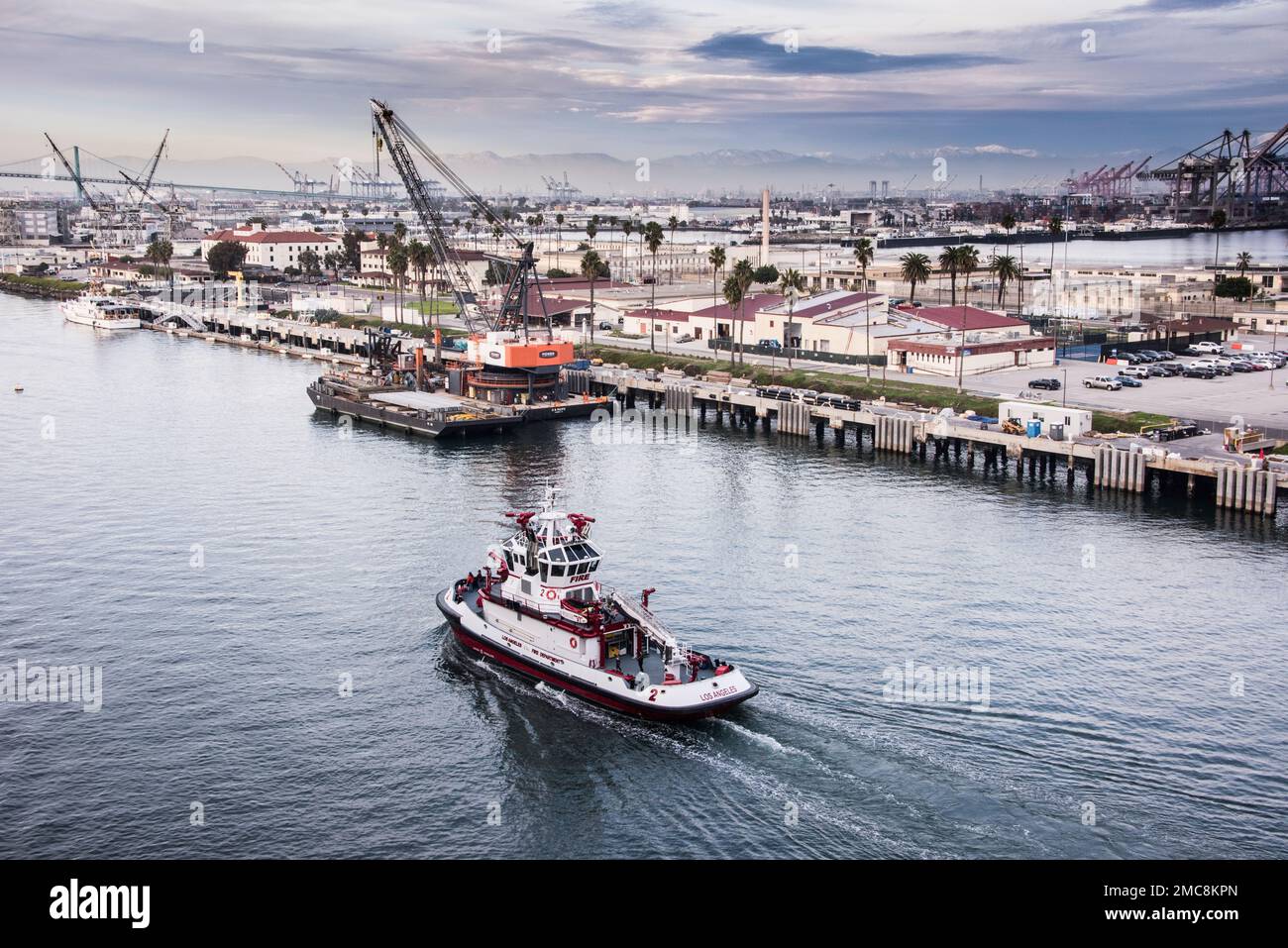 The busiest container port in North America, the Port of Los Angeles ...