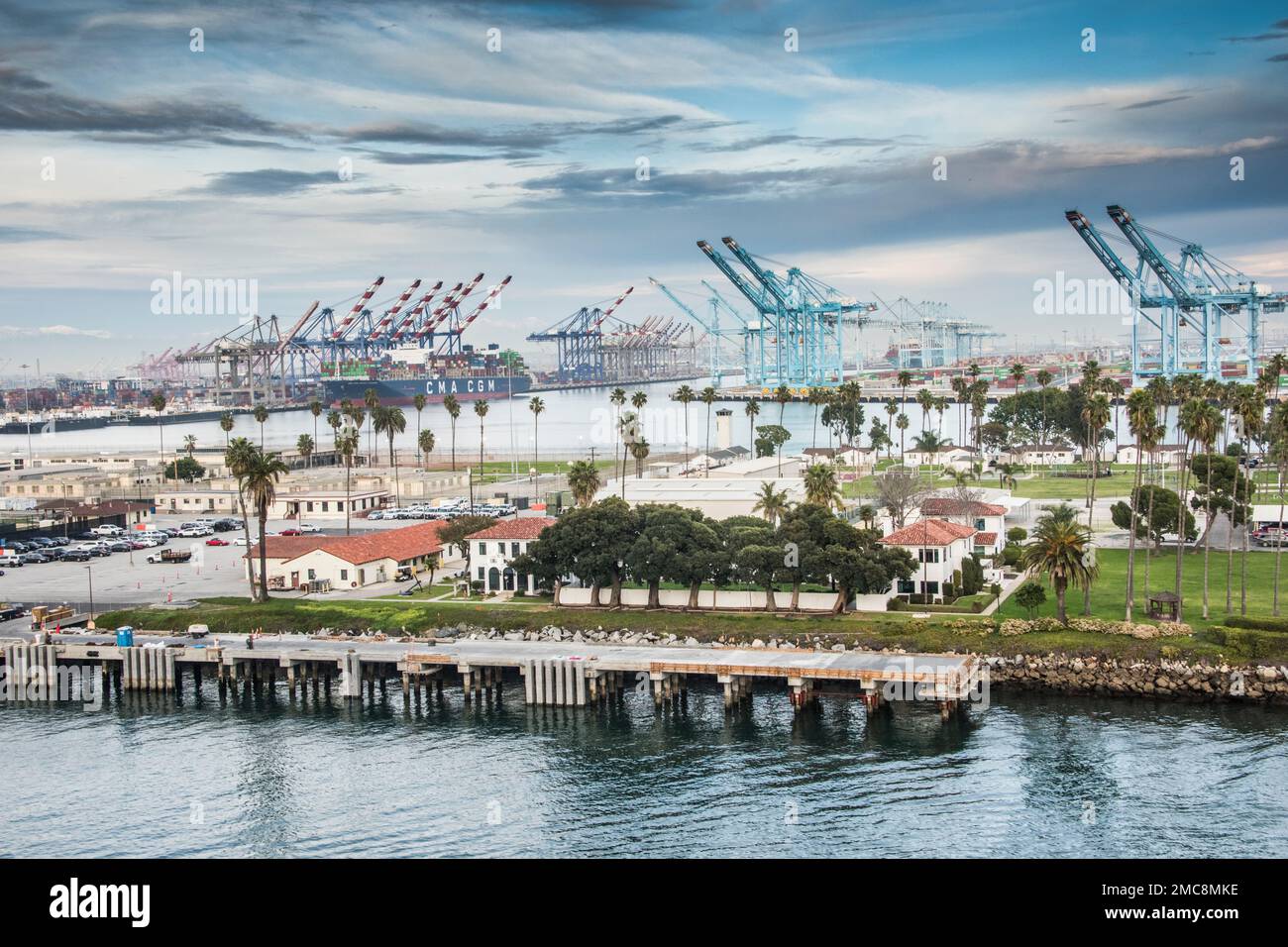 The busiest container port in North America, the Port of Los Angeles ...