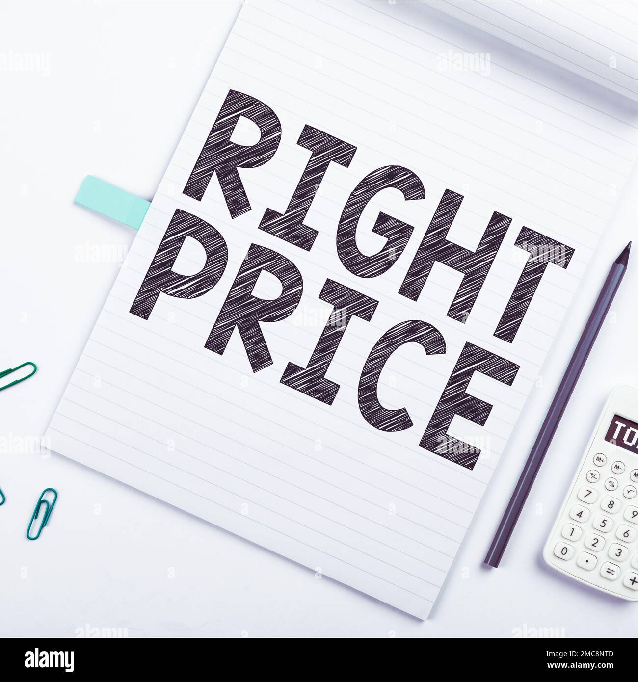 Hand writing sign Right Price. Concept meaning the amount of money that ...